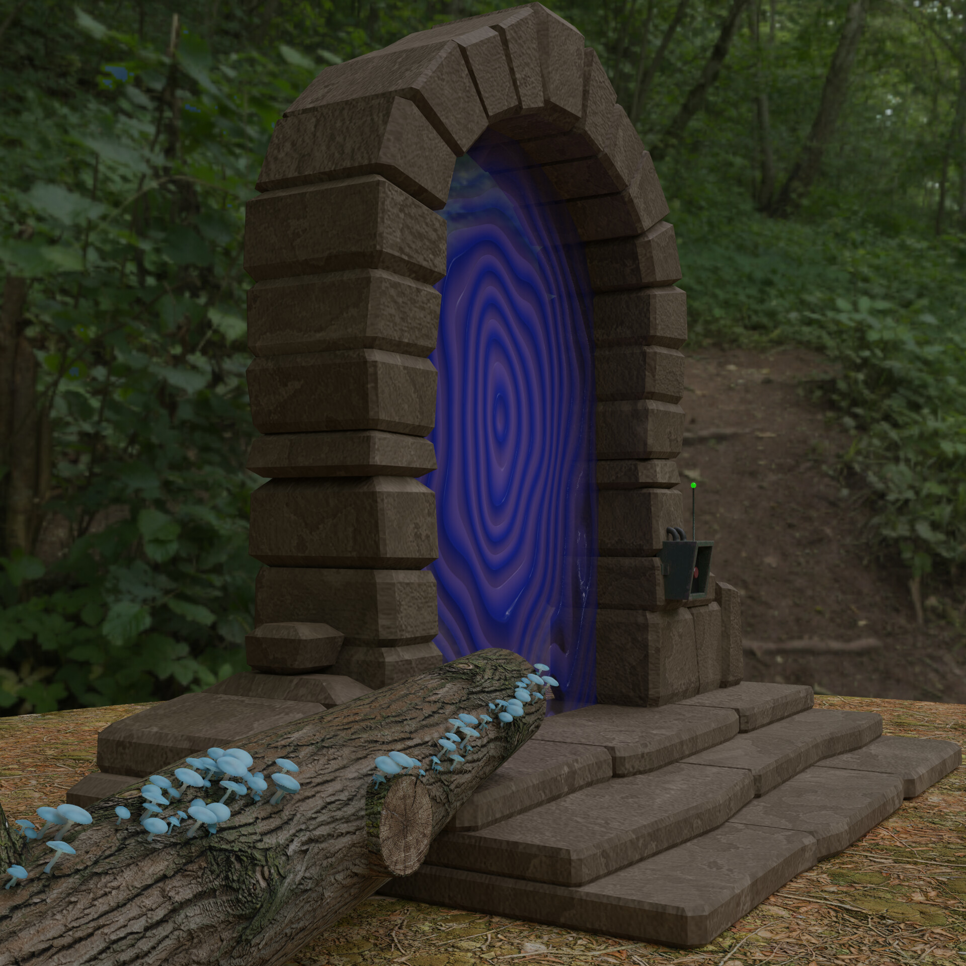 ArtStation - Portal in the woods
