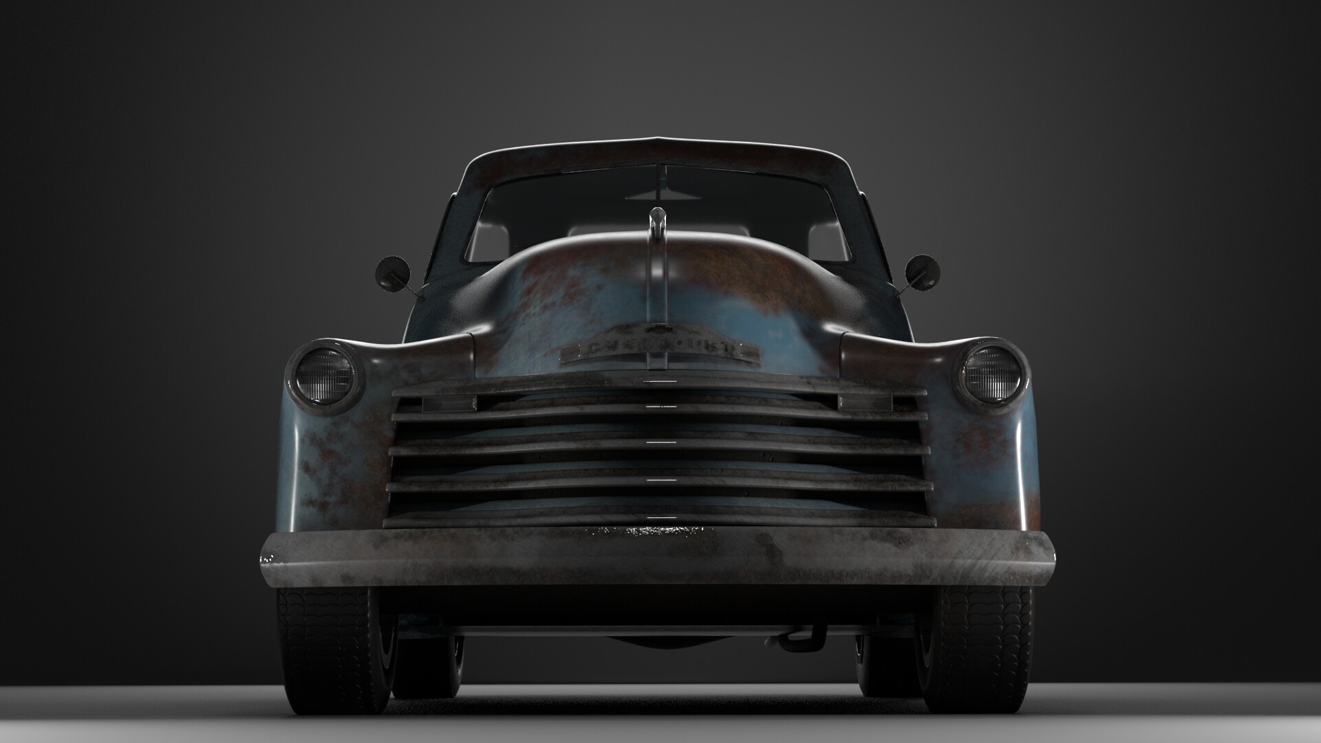 ArtStation - Refinished '51 Chevy Rust Rod