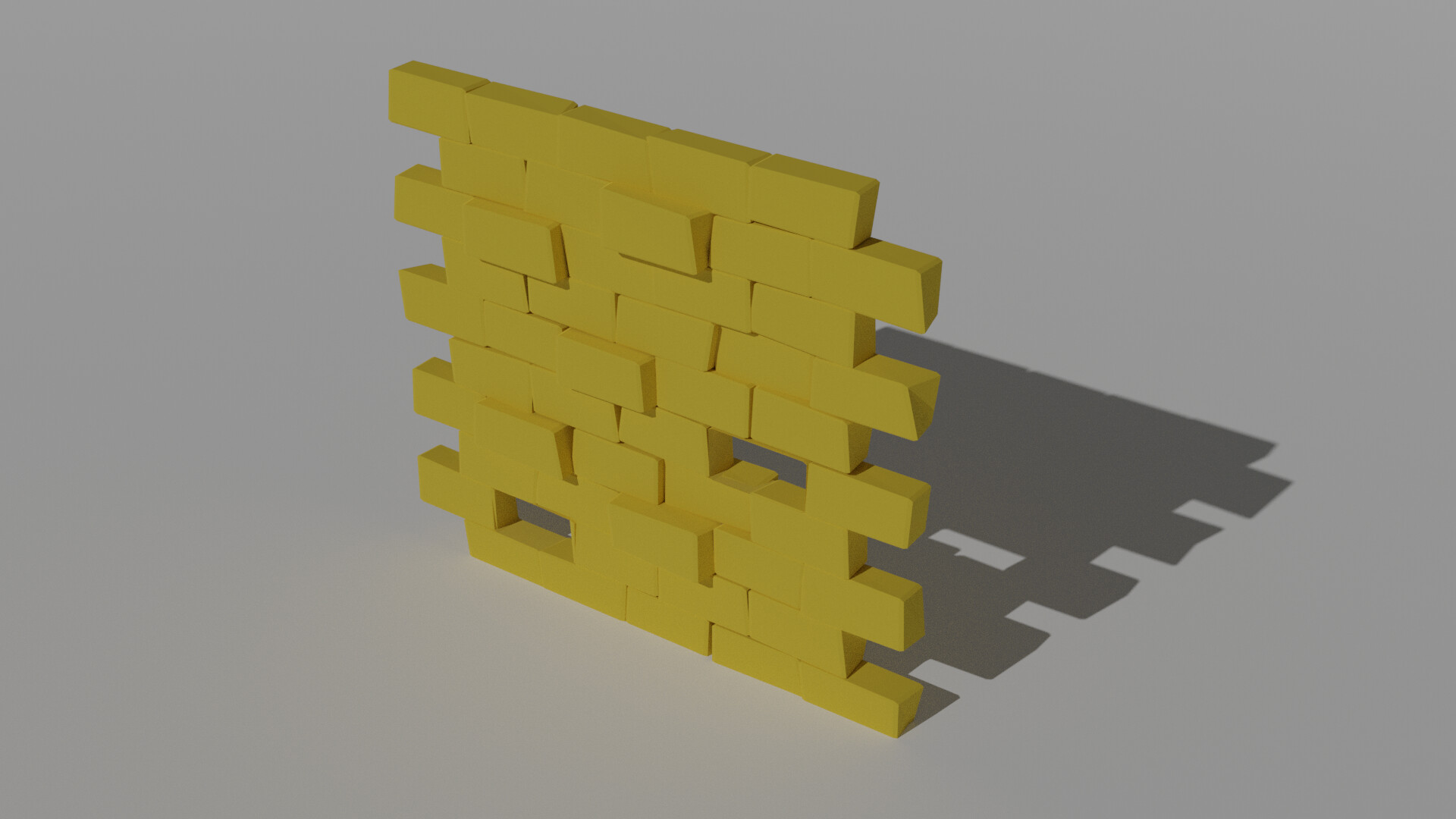 ArtStation - LowPoly Brick Wall