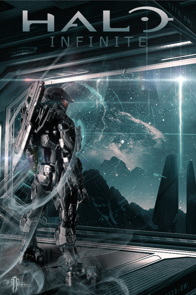 ArtStation - Halo Infinite Mobile Wallpaper - By D3Hell