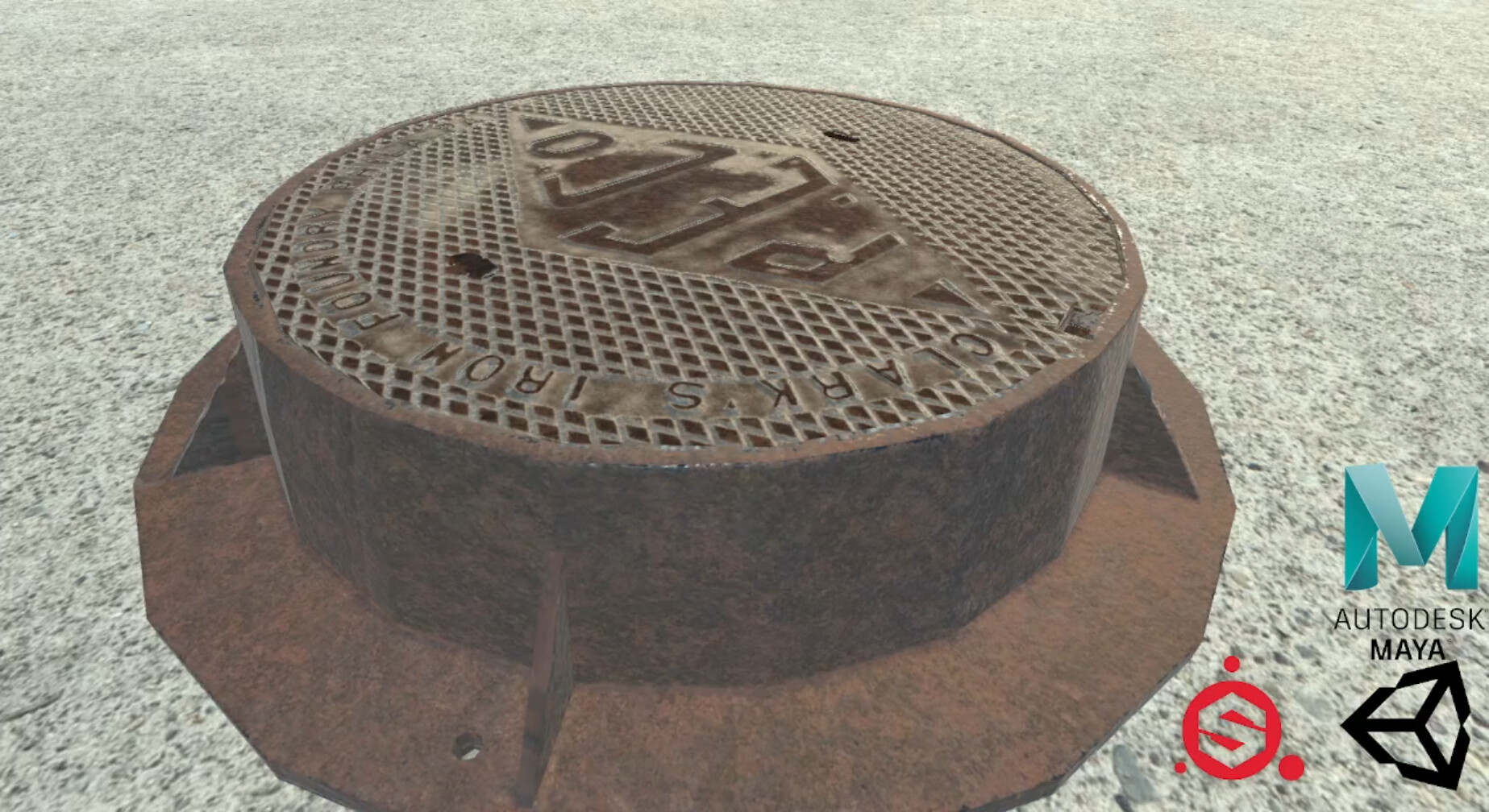 ArtStation - PECO manhole cover