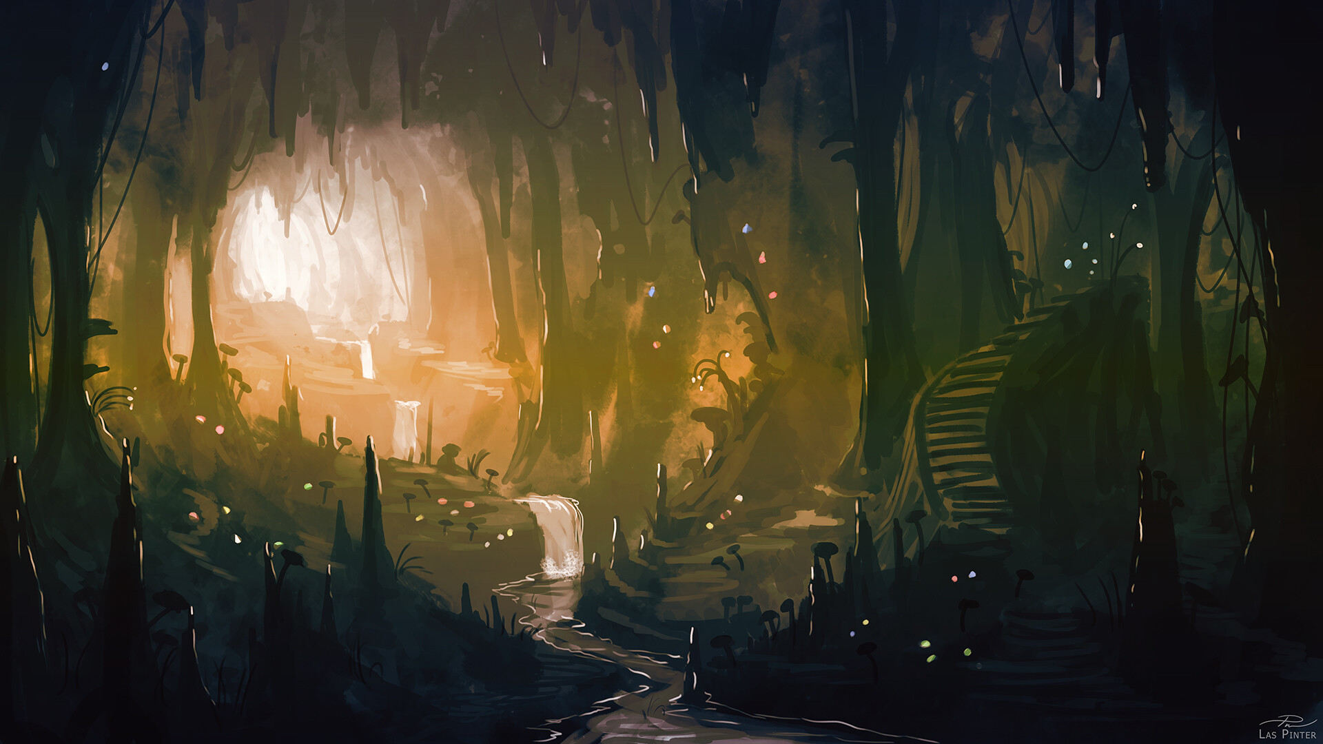 ArtStation - The Caverns of Amaranth - Commission