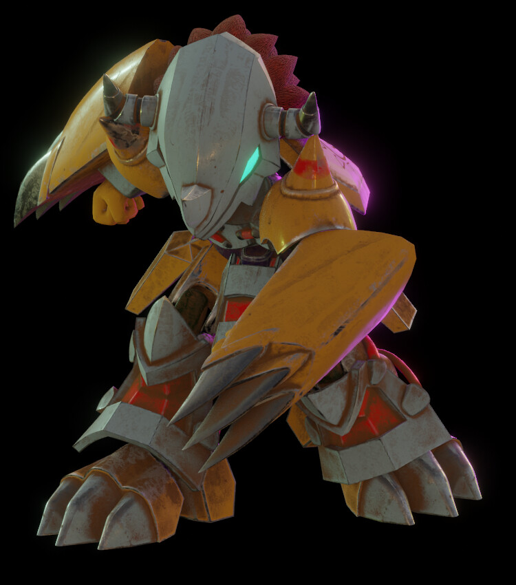 ArtStation - WarGreymon X Medabot
