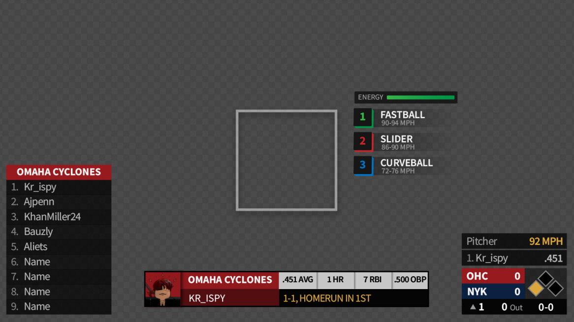 ArtStation - Baseball UI
