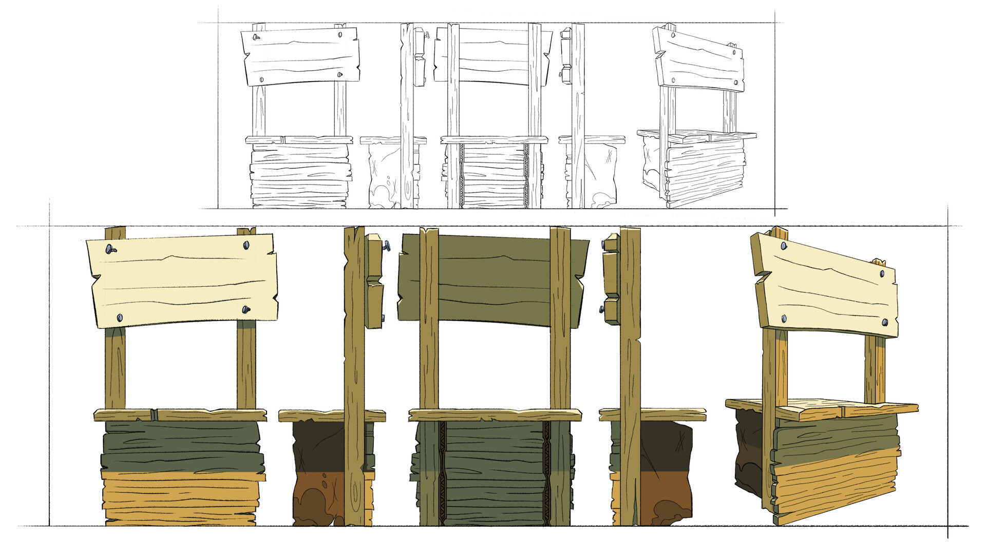 ArtStation - Lemonade Stand Prop Turnaround