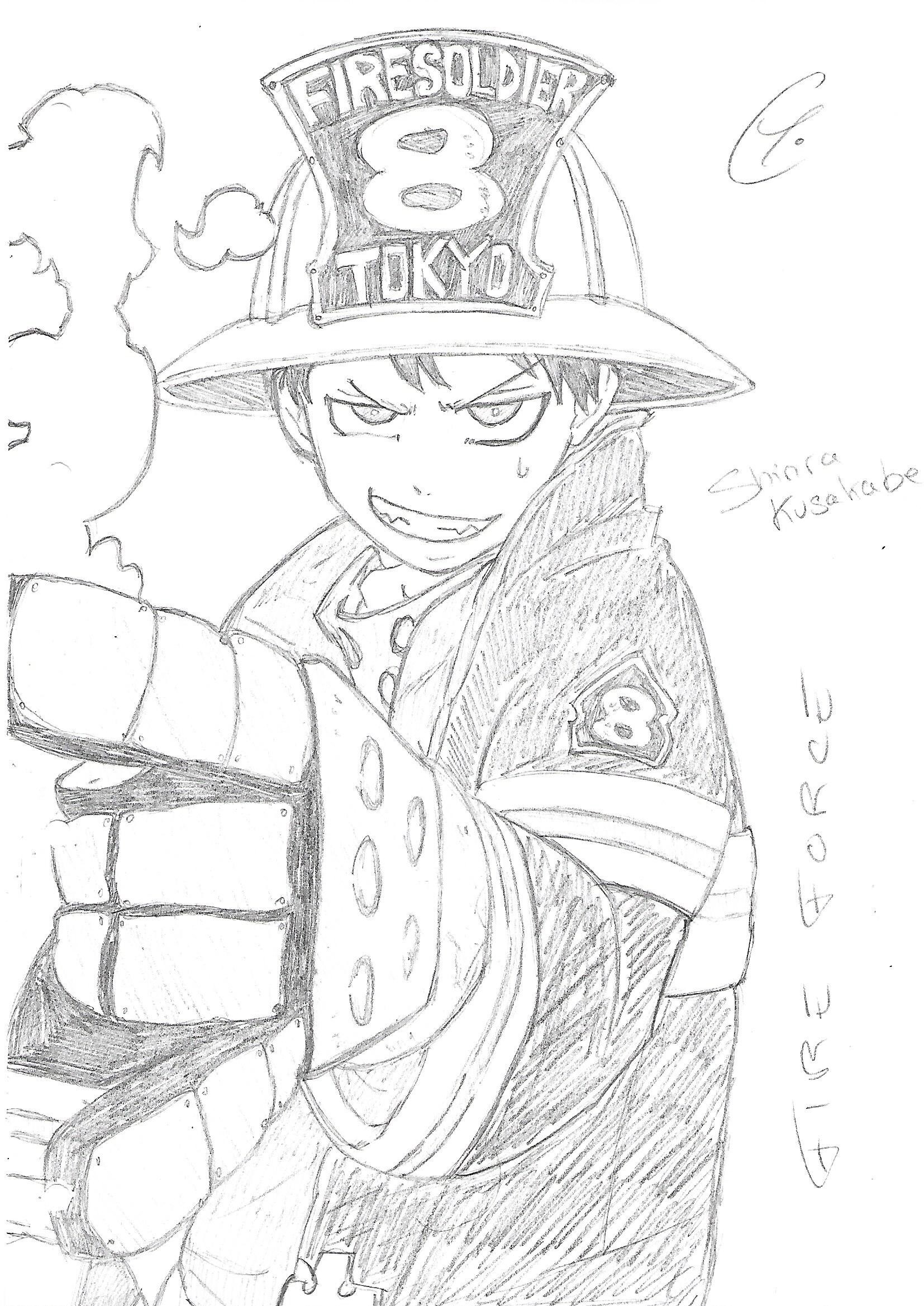 fire force coloring pages