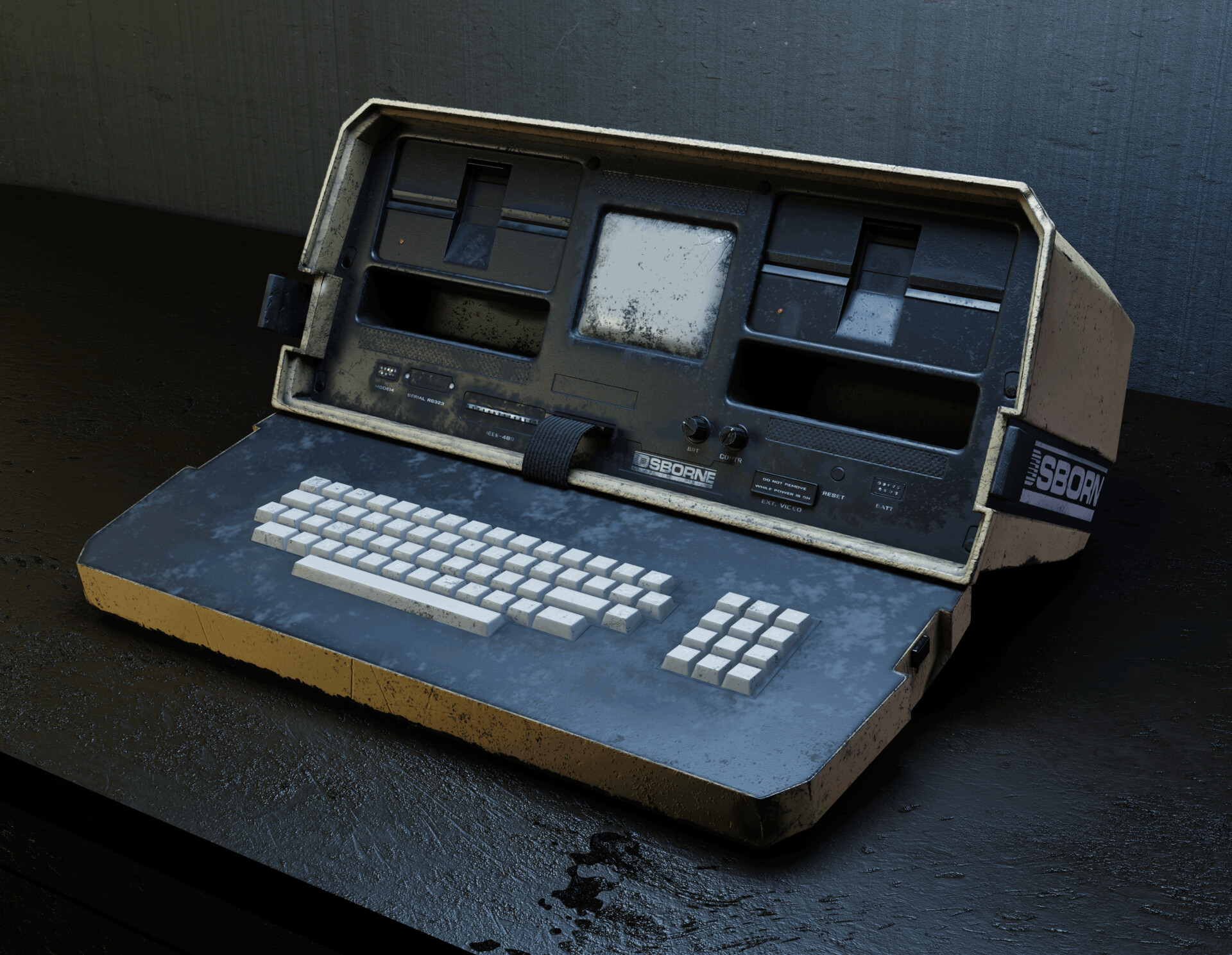 ArtStation - Osborne 1 old computer