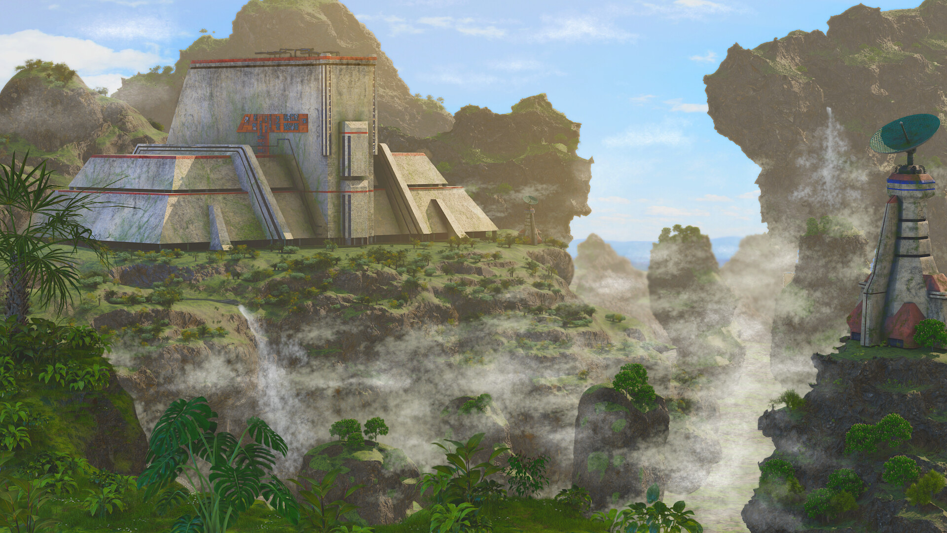 ArtStation - Sci-Fi Scene with big ancient Building