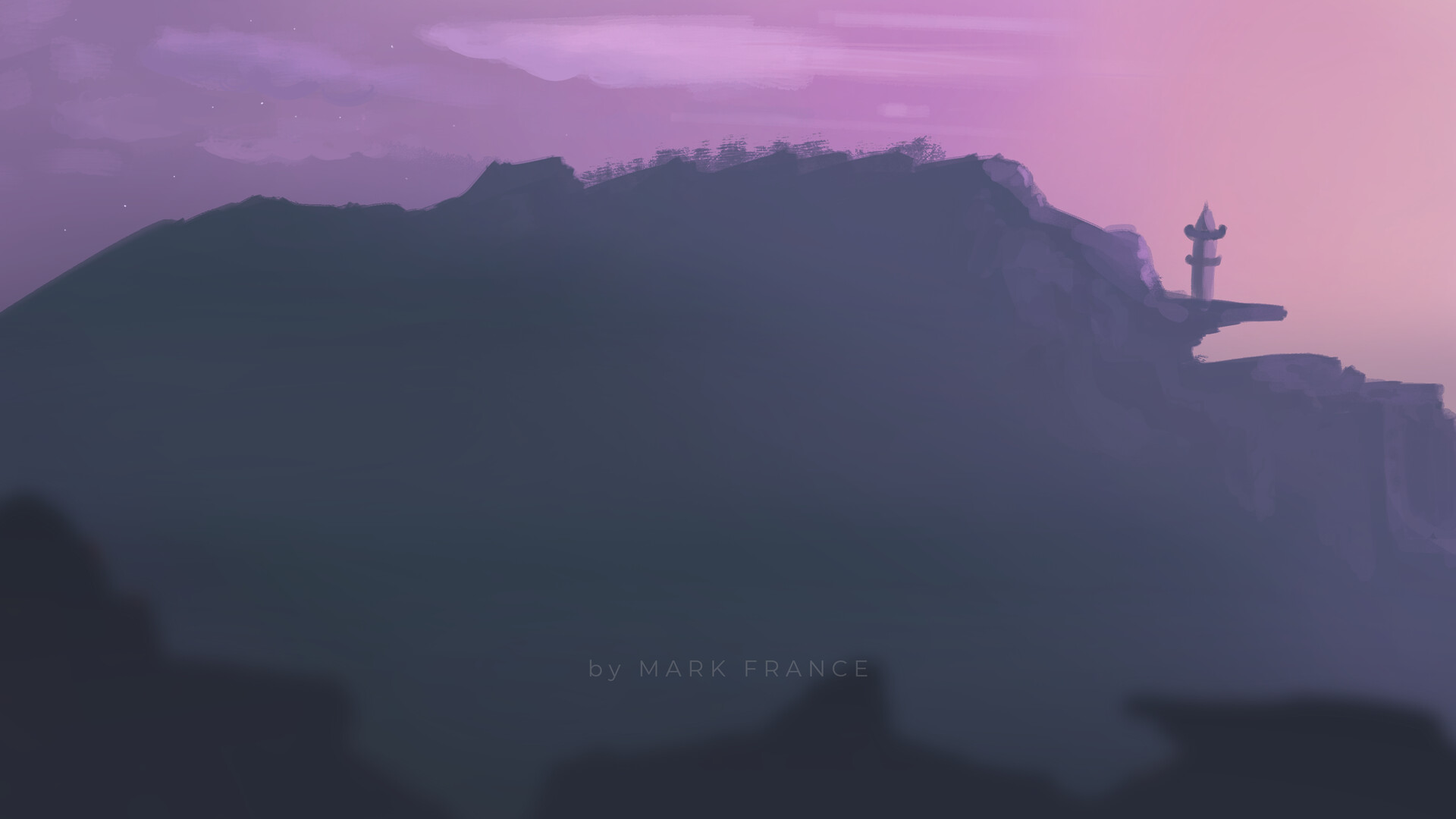 ArtStation - Color Study- Draw distance