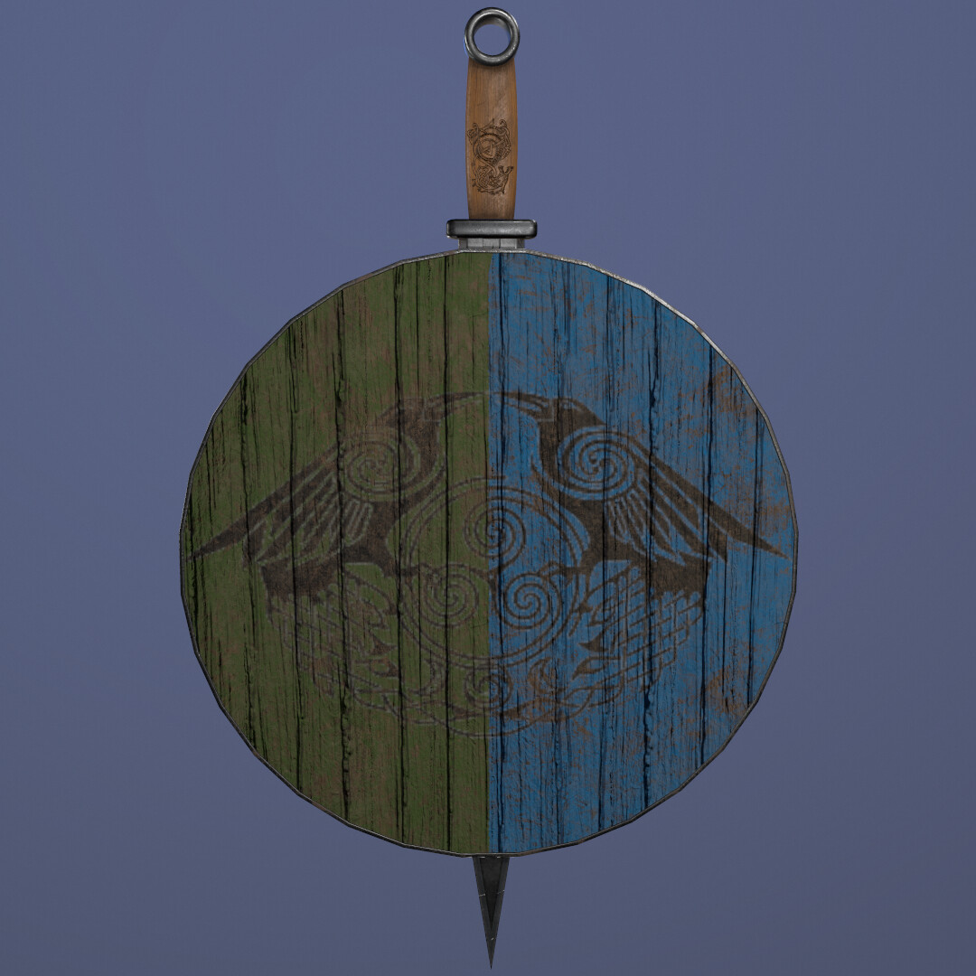 ArtStation - Norse Shield and Short Sword