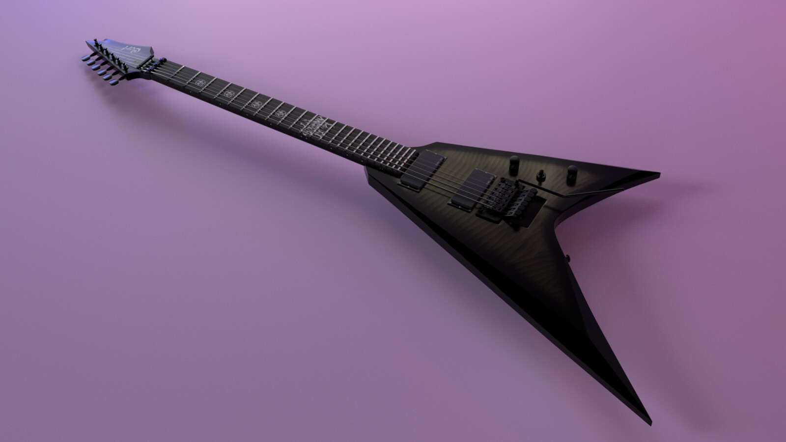 Alex Stepanov - Electric guitar 3D model ; Cort vx-4v.