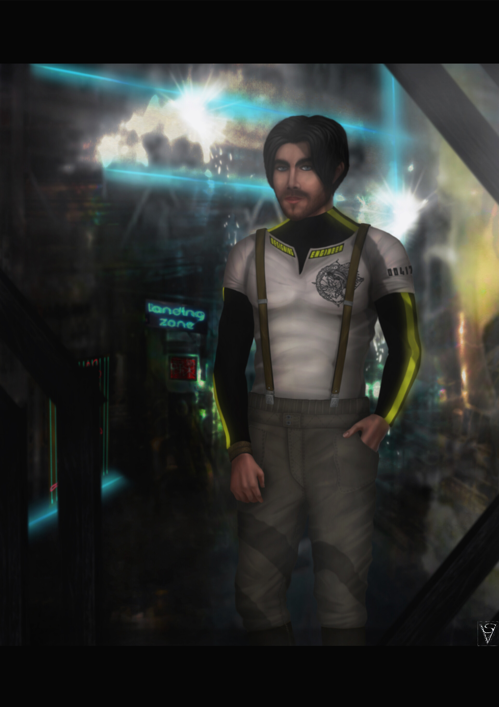 ArtStation - Neo-noir theme: "Technical depot engineer"