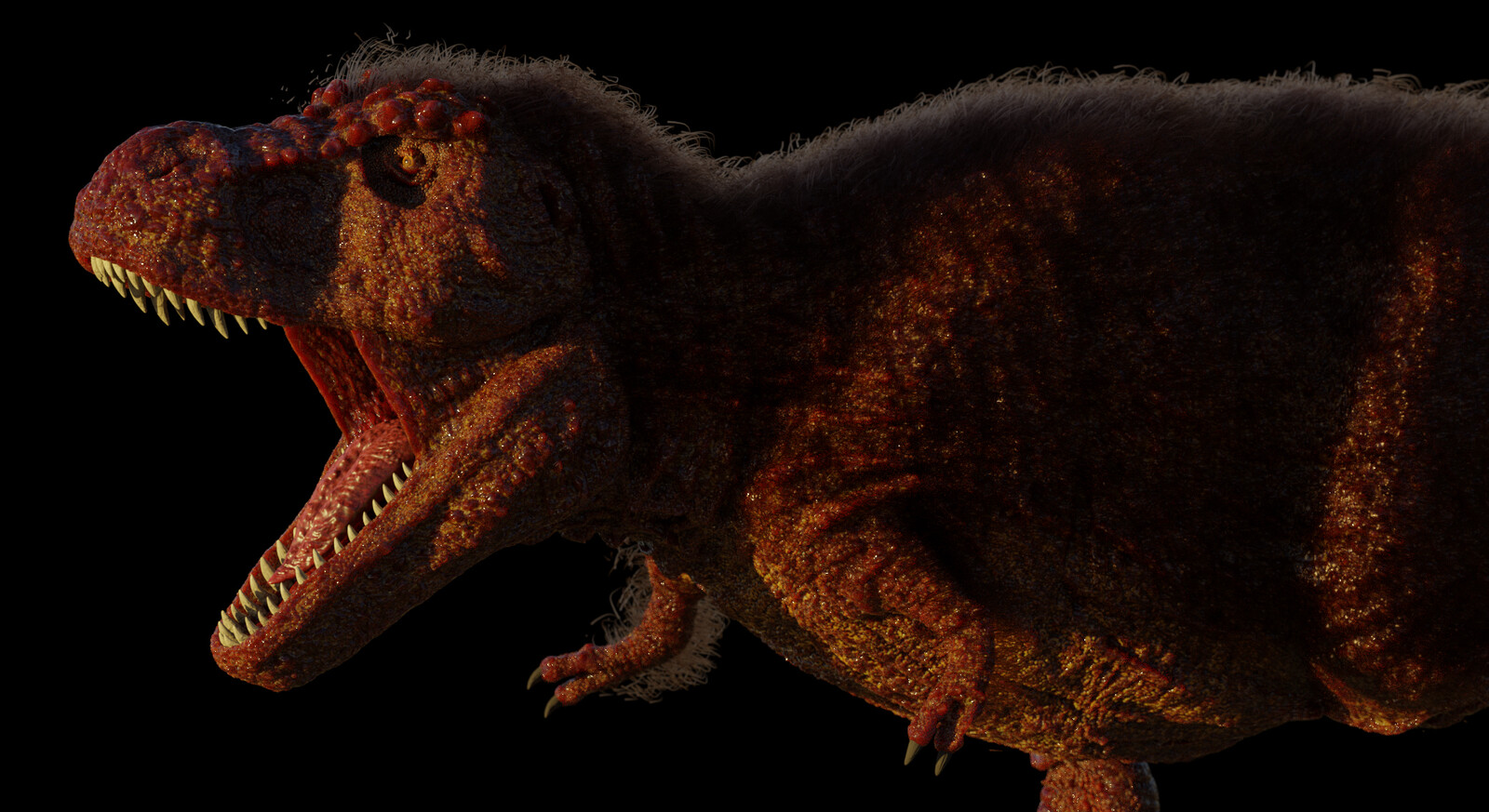 Kevin Carvalho - Photorealistic tyrannosaurus rex in blender (or kind of)