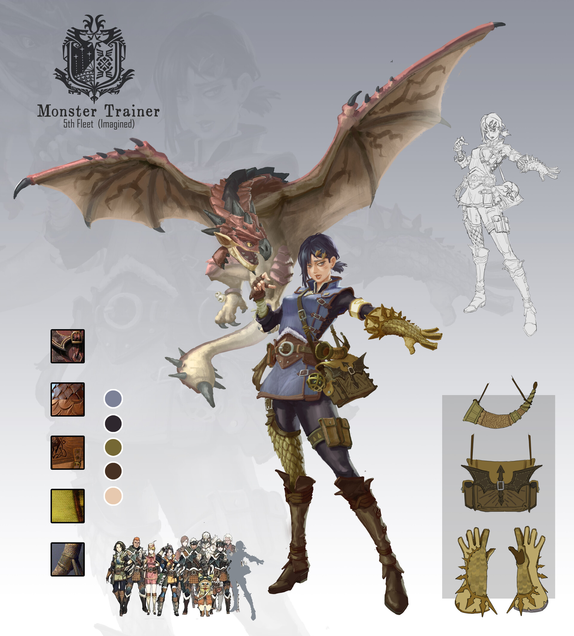 ArtStation - (Imagined) Monster Hunter Trainer