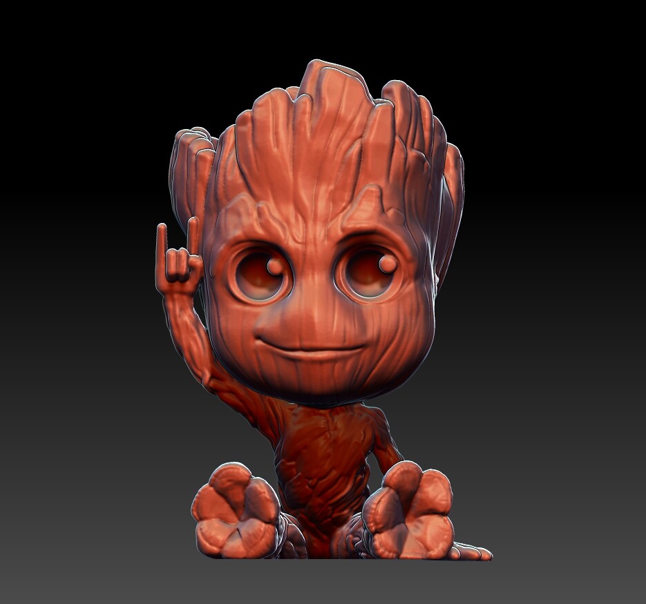 ArtStation - Baby Groot Alien Airheadz