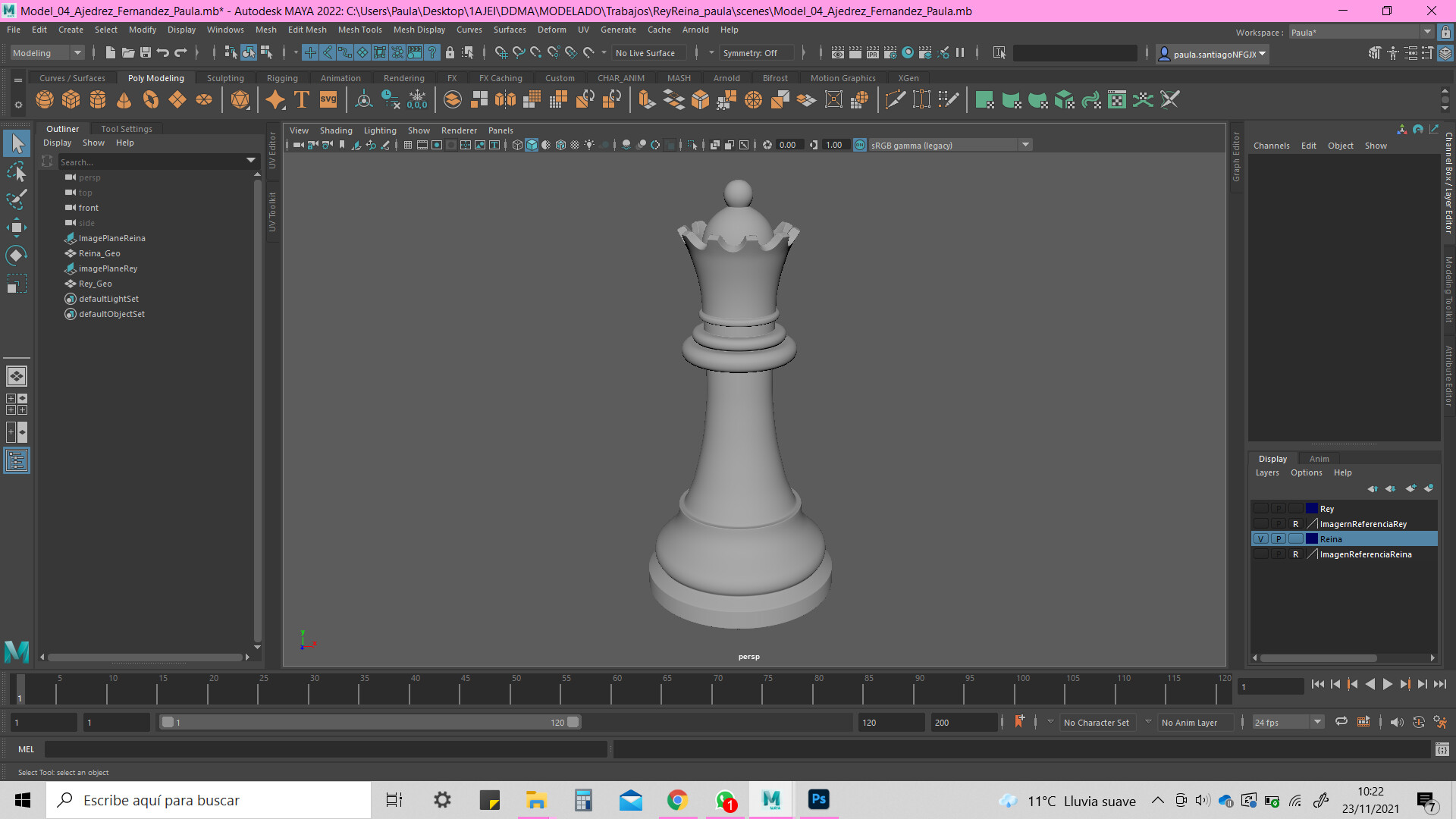 ArtStation - 3D Model Chess Queen