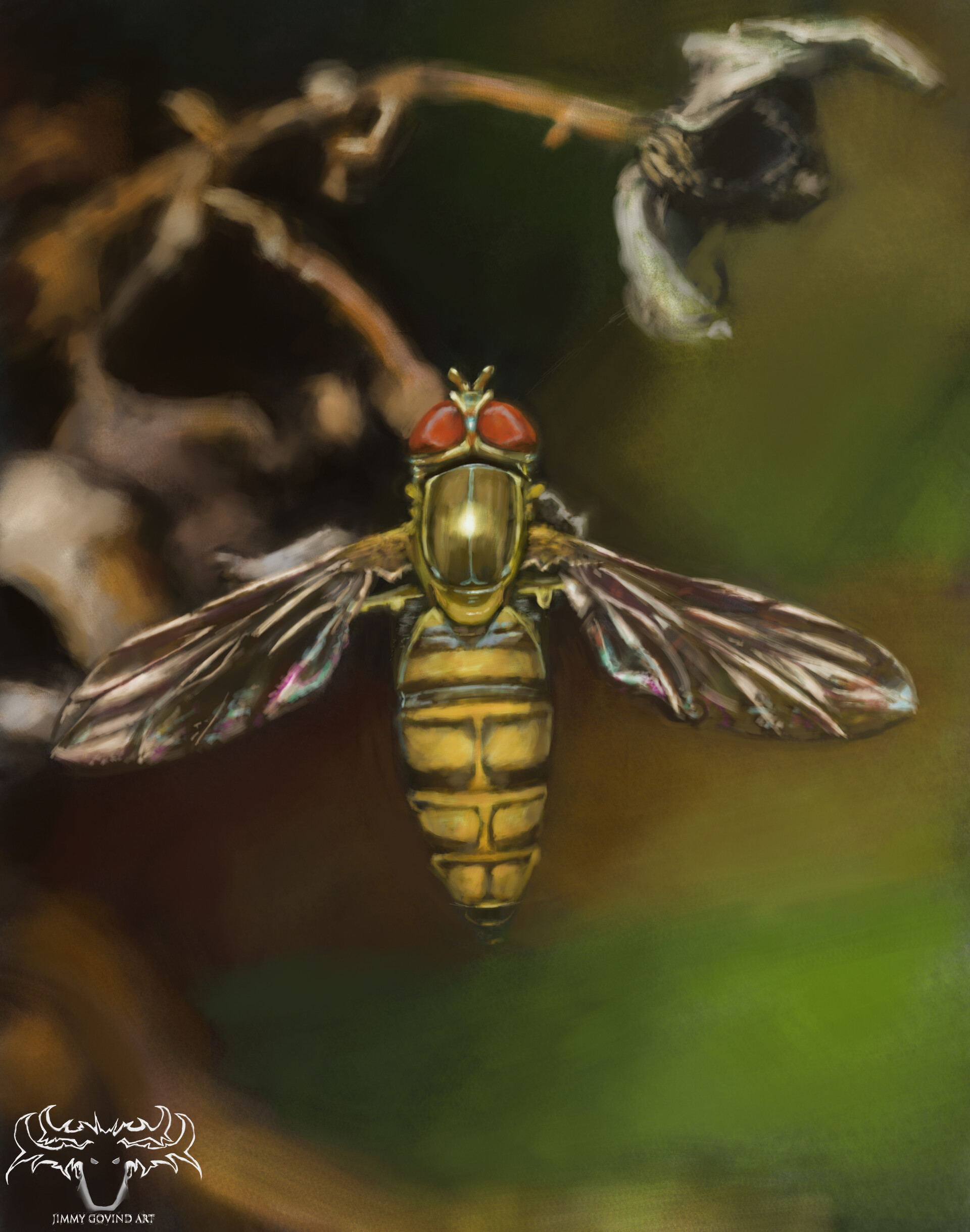 ArtStation - Maize Calligrapher Hoverfly Study Sketch 01
