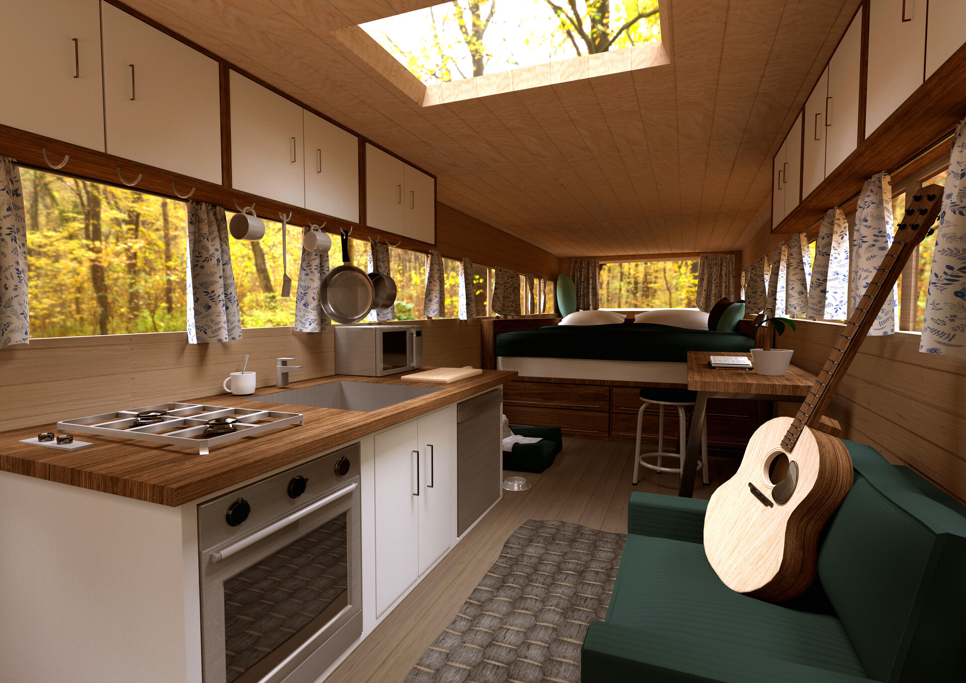 ArtStation - Cozy Bus