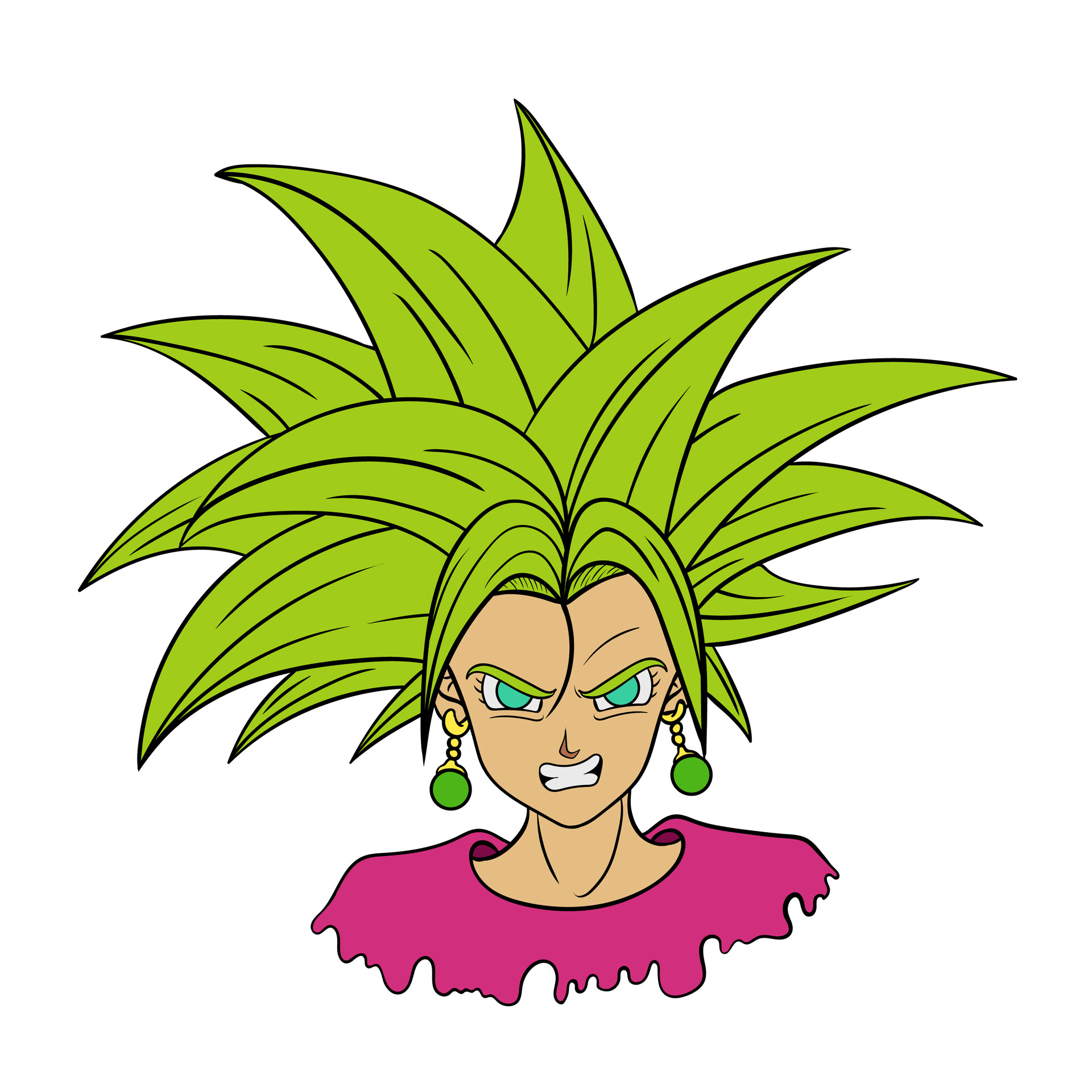 Alex George - kefla super saiyan digital art | adobe illustrator ...