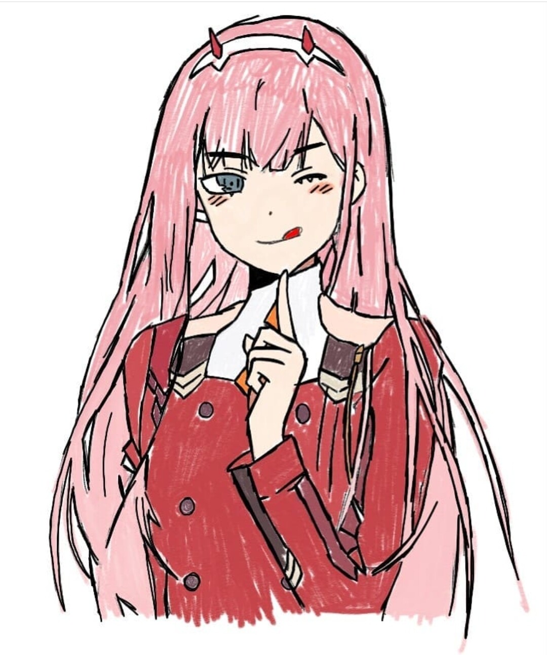 how to draw zero two