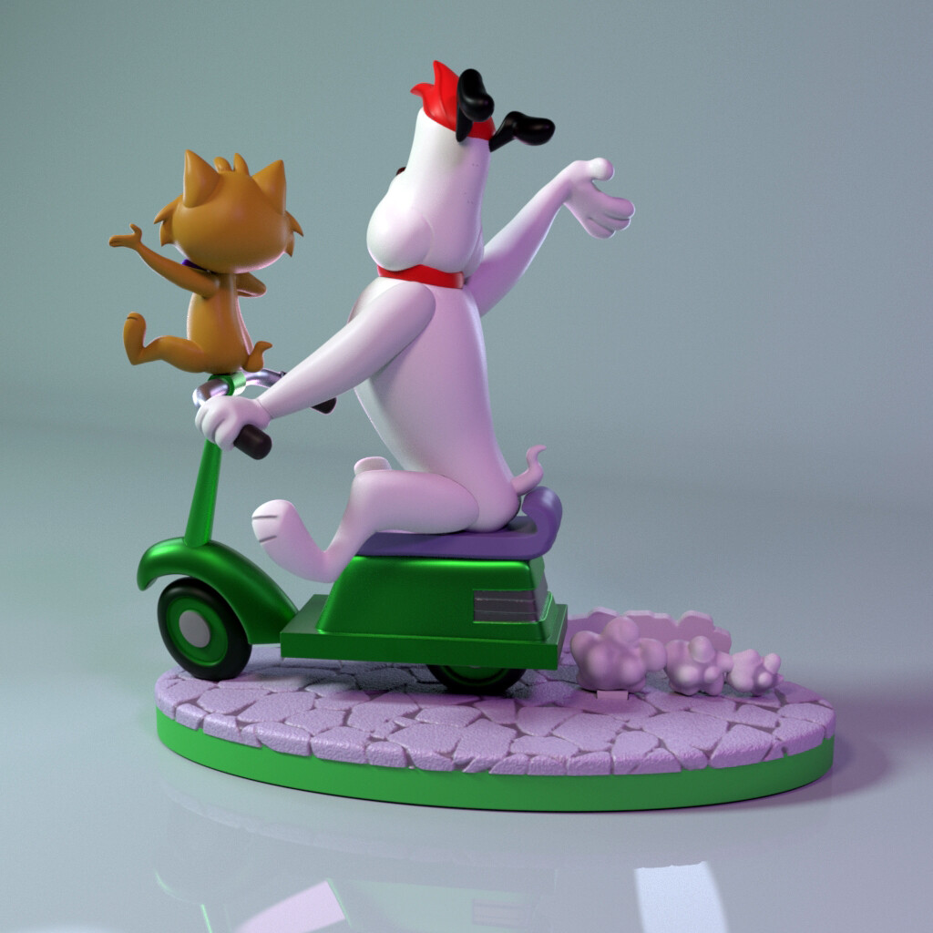 Uel Winner - Ruff and Reddy - For 3d Print