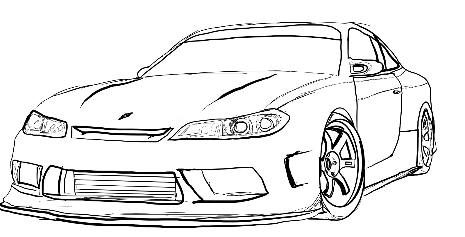 Nissan Silvia Coloring Pages
