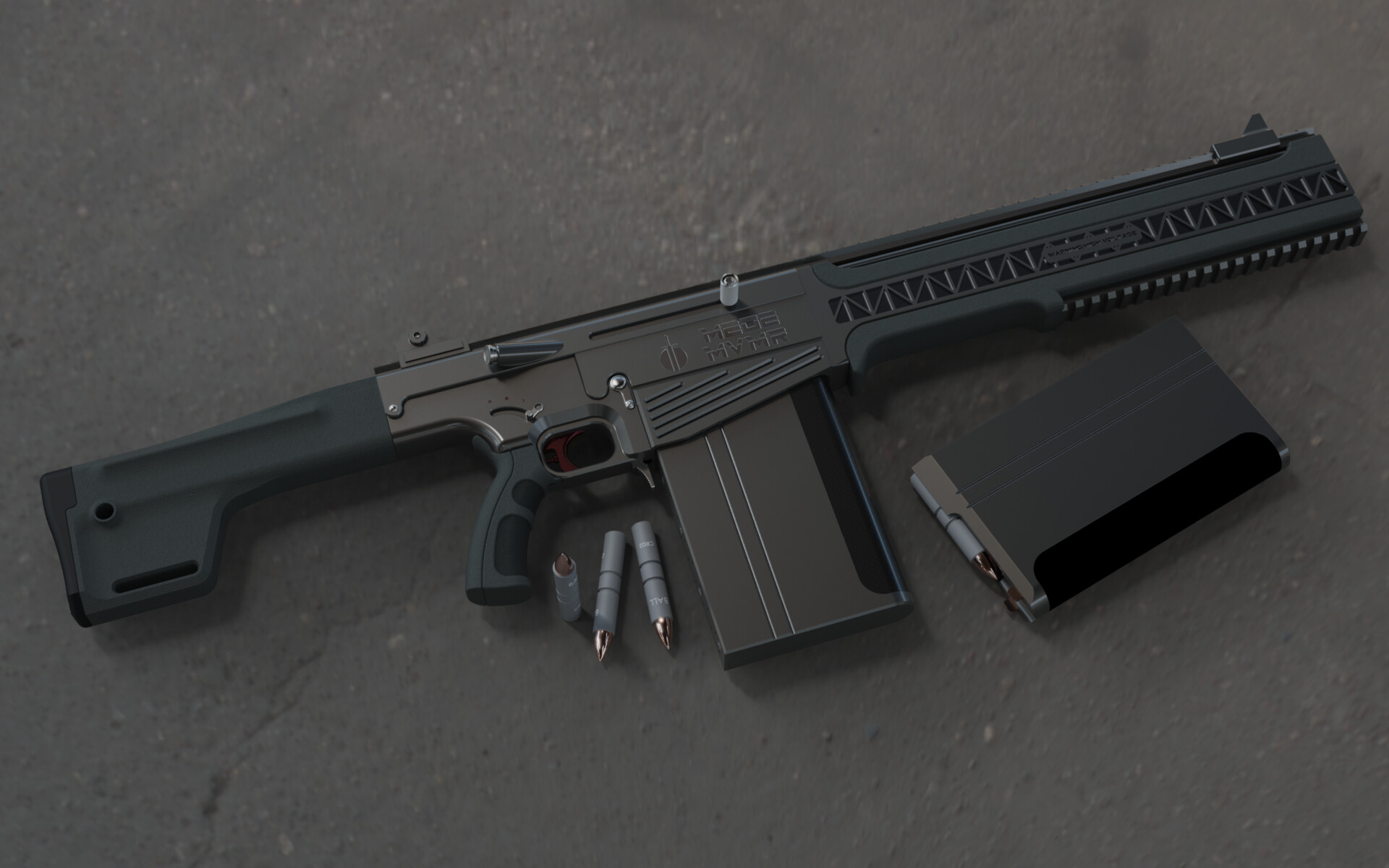 ArtStation - 0007: M202 Rifle