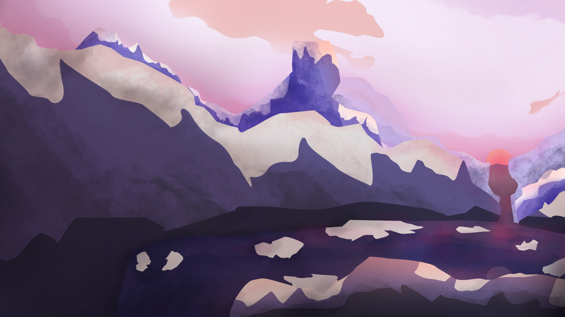 ArtStation - 2D Backgrounds in College