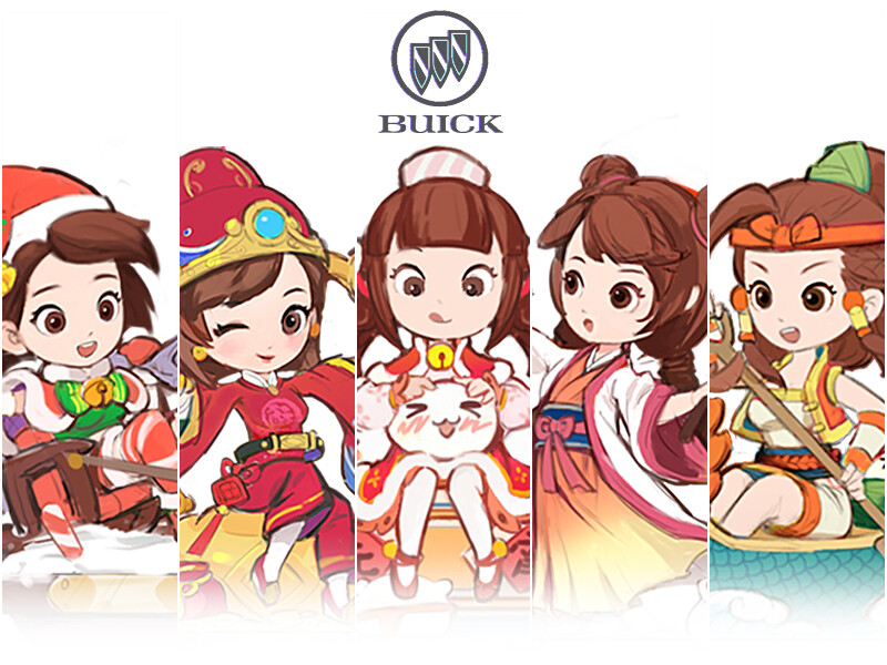 ArtStation - BUICK 品牌形象手办原画设计