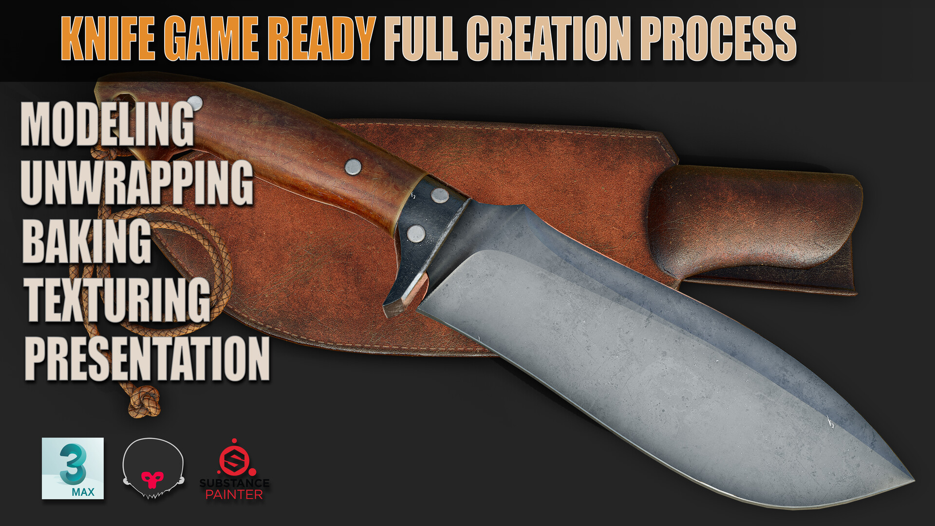 ArtStation - Knife Game Ready Full Creation Process
