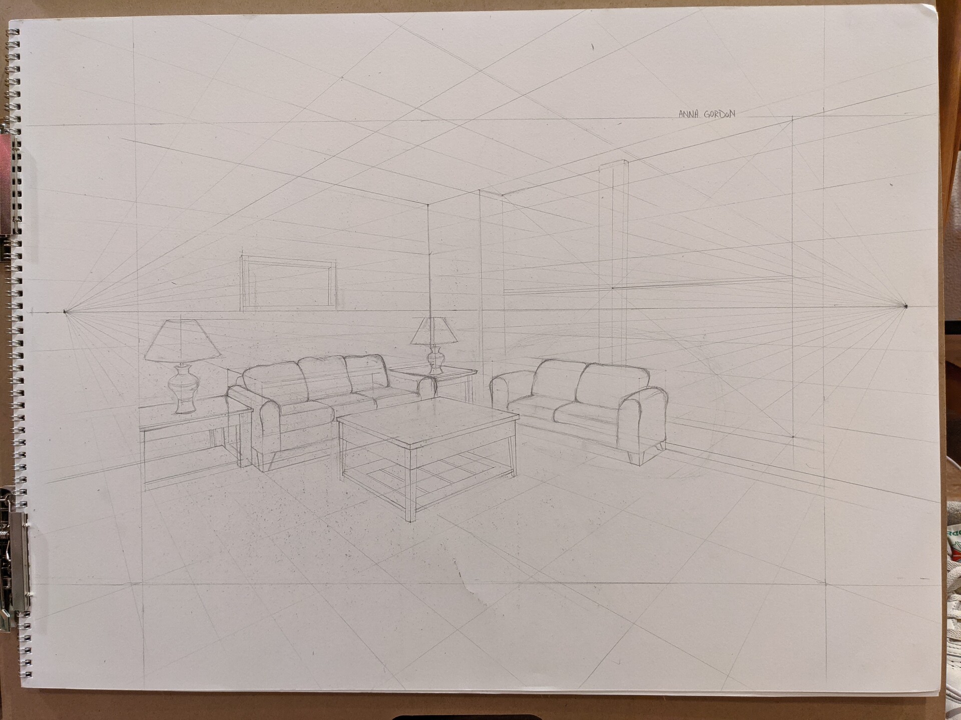 Ezra Gordon - Room Perspective Studies