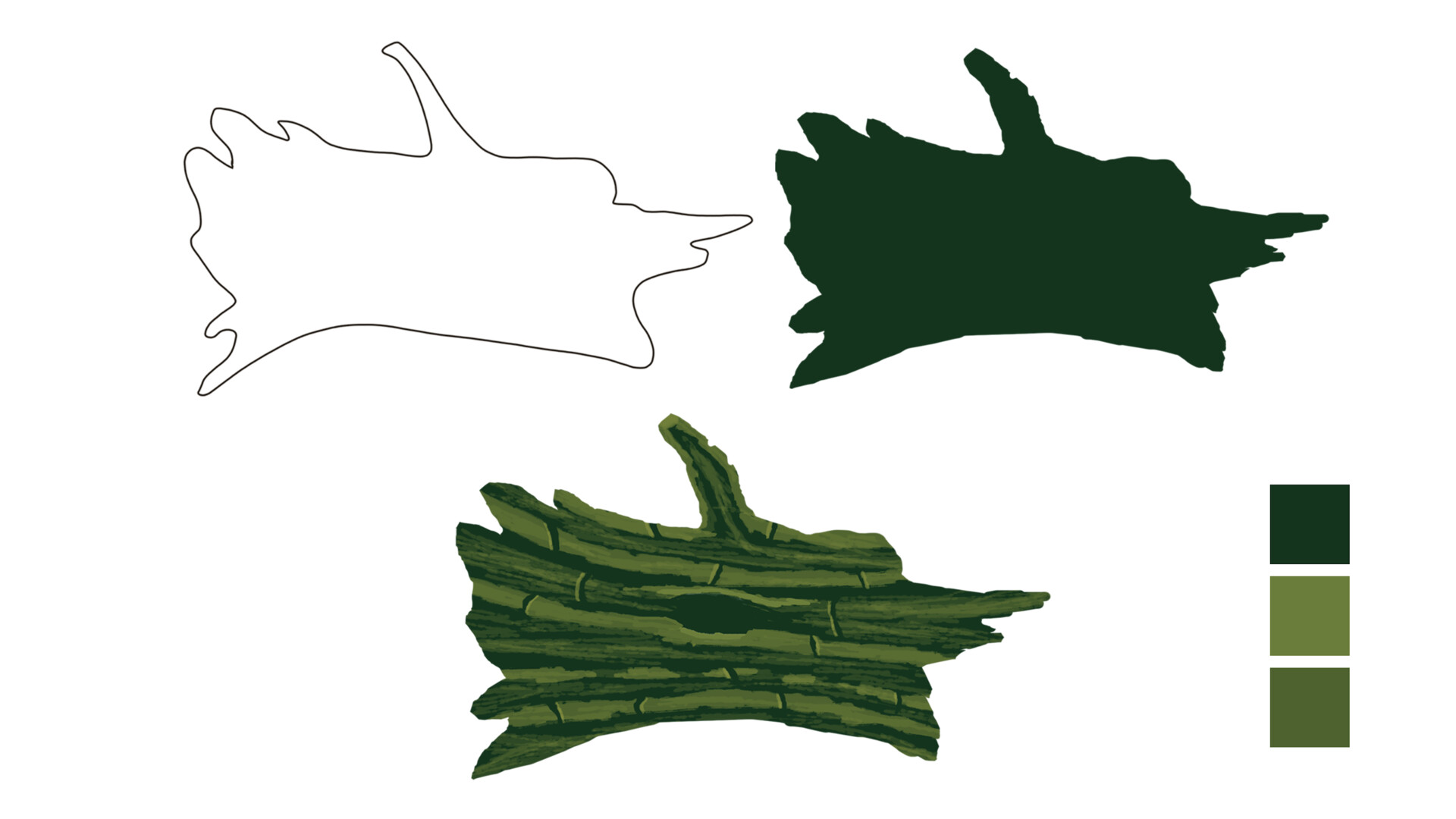 ArtStation - Tree Trunk Tutorial Design