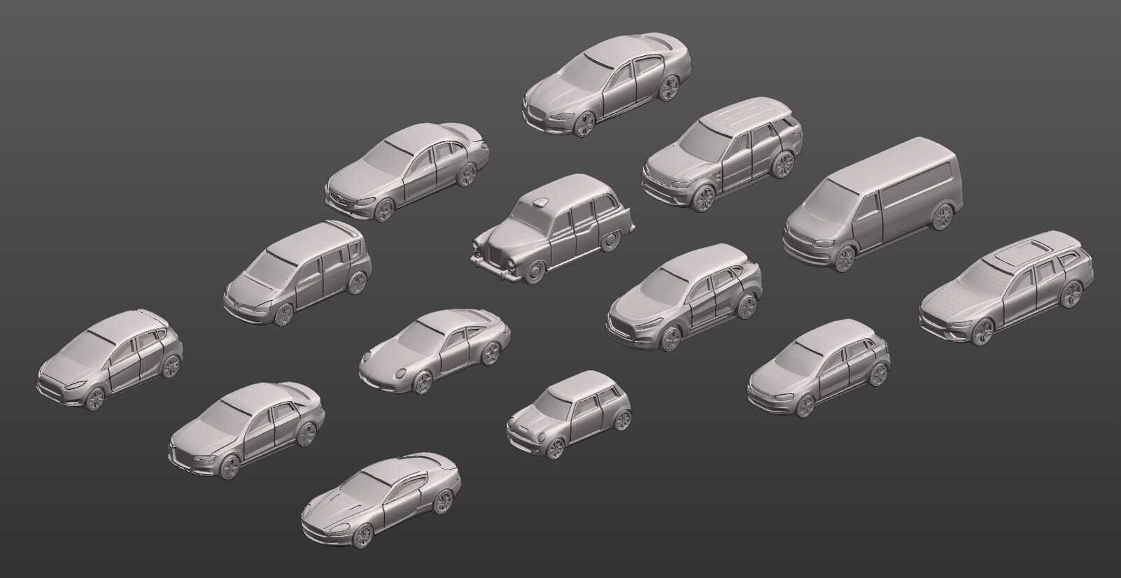 ArtStation - Scale cars for 3D printing
