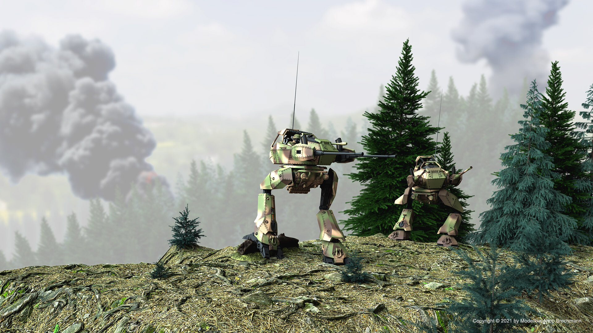 ArtStation - Front 46 Mantis diecast battle mech