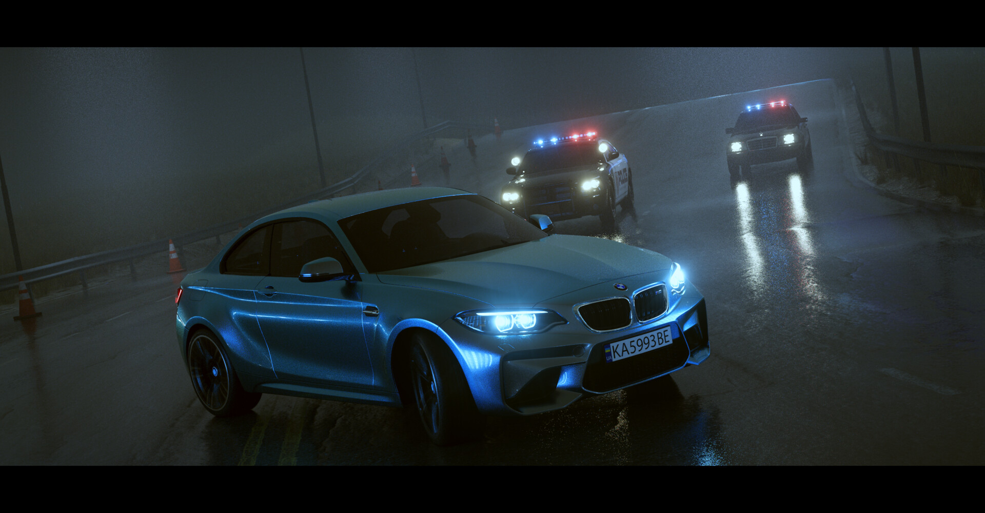 Eugene Samofal - Car Render Challenge 2021 (Night Chase)