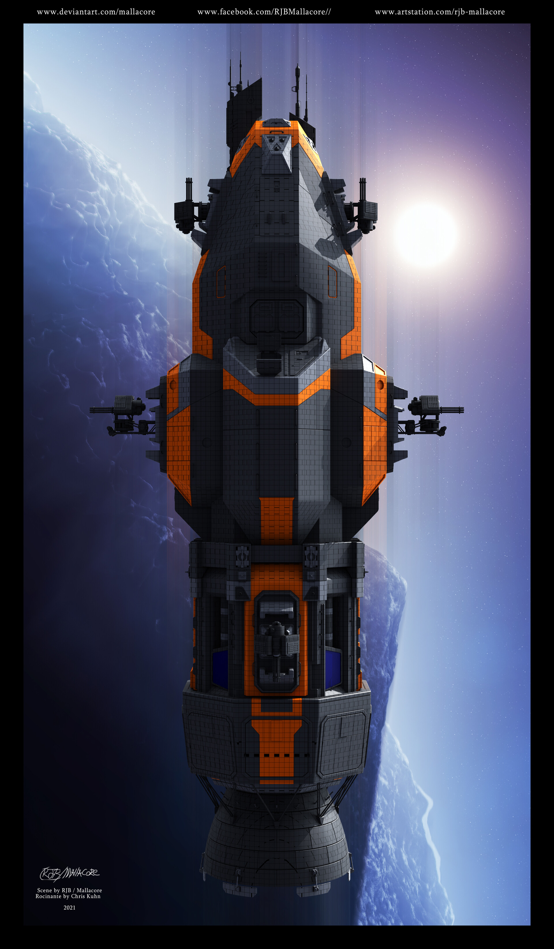 ArtStation - Expanse - Rocinante - Sketch Style - 2021 B