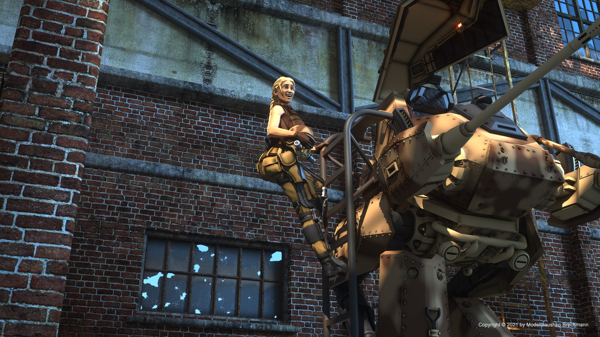 ArtStation - Front 46 Mantis diecast battle mech pilot expansion