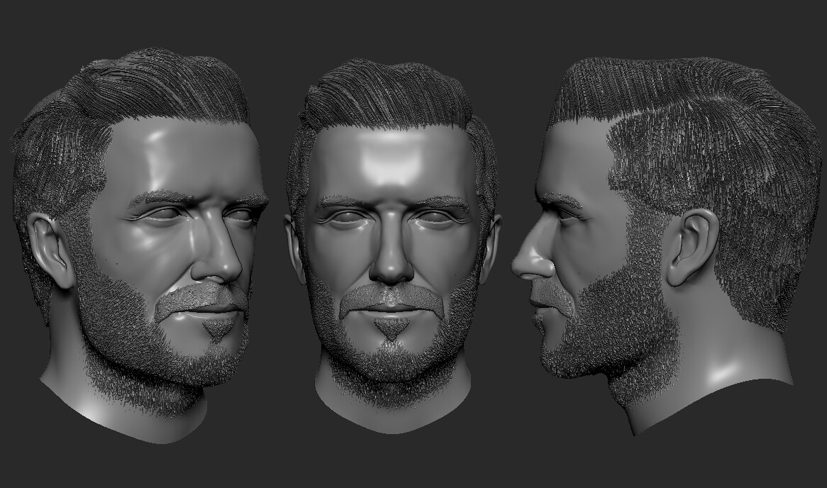 ArtStation - david beckham quick form study