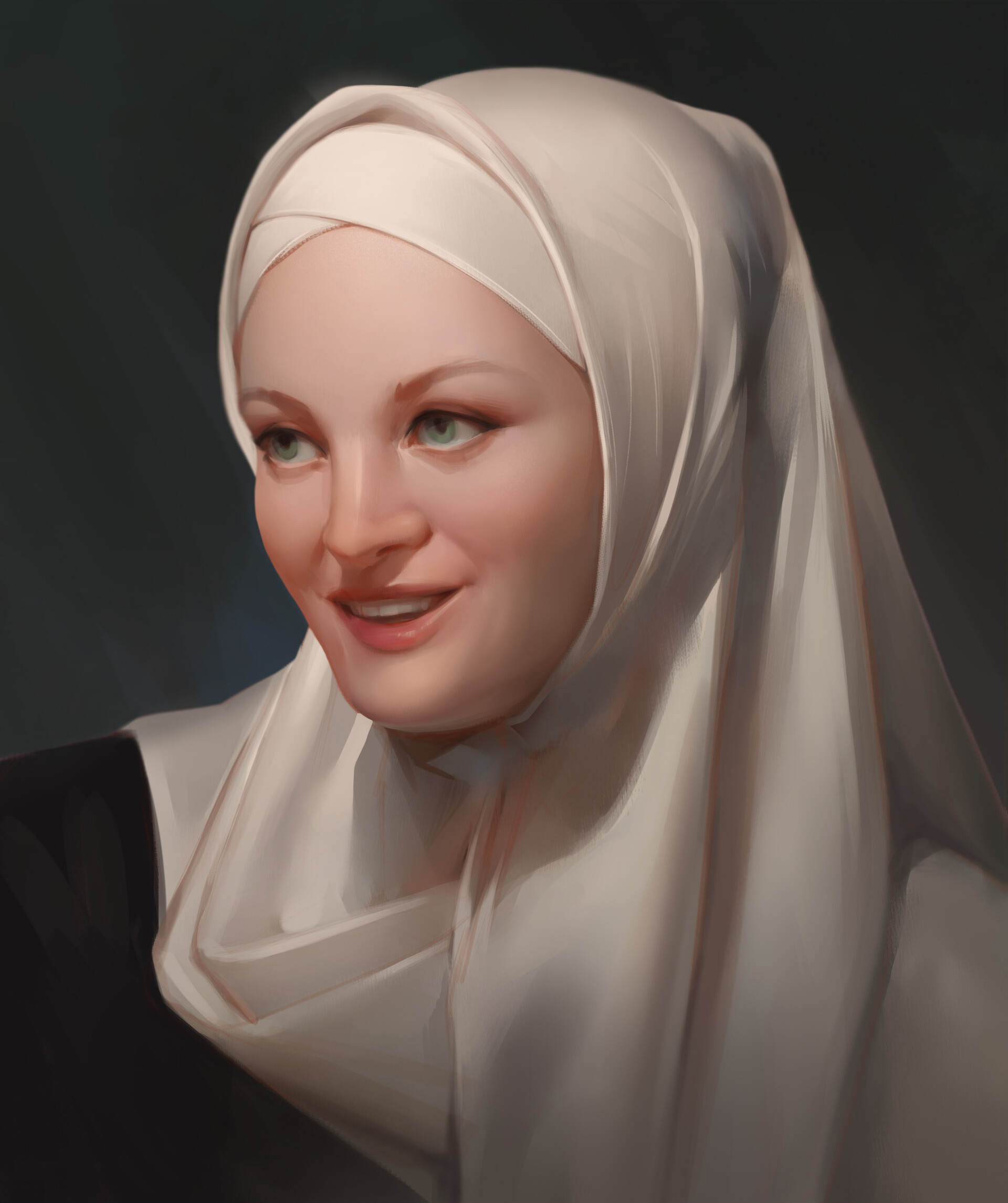ArtStation - hijab woman portrait