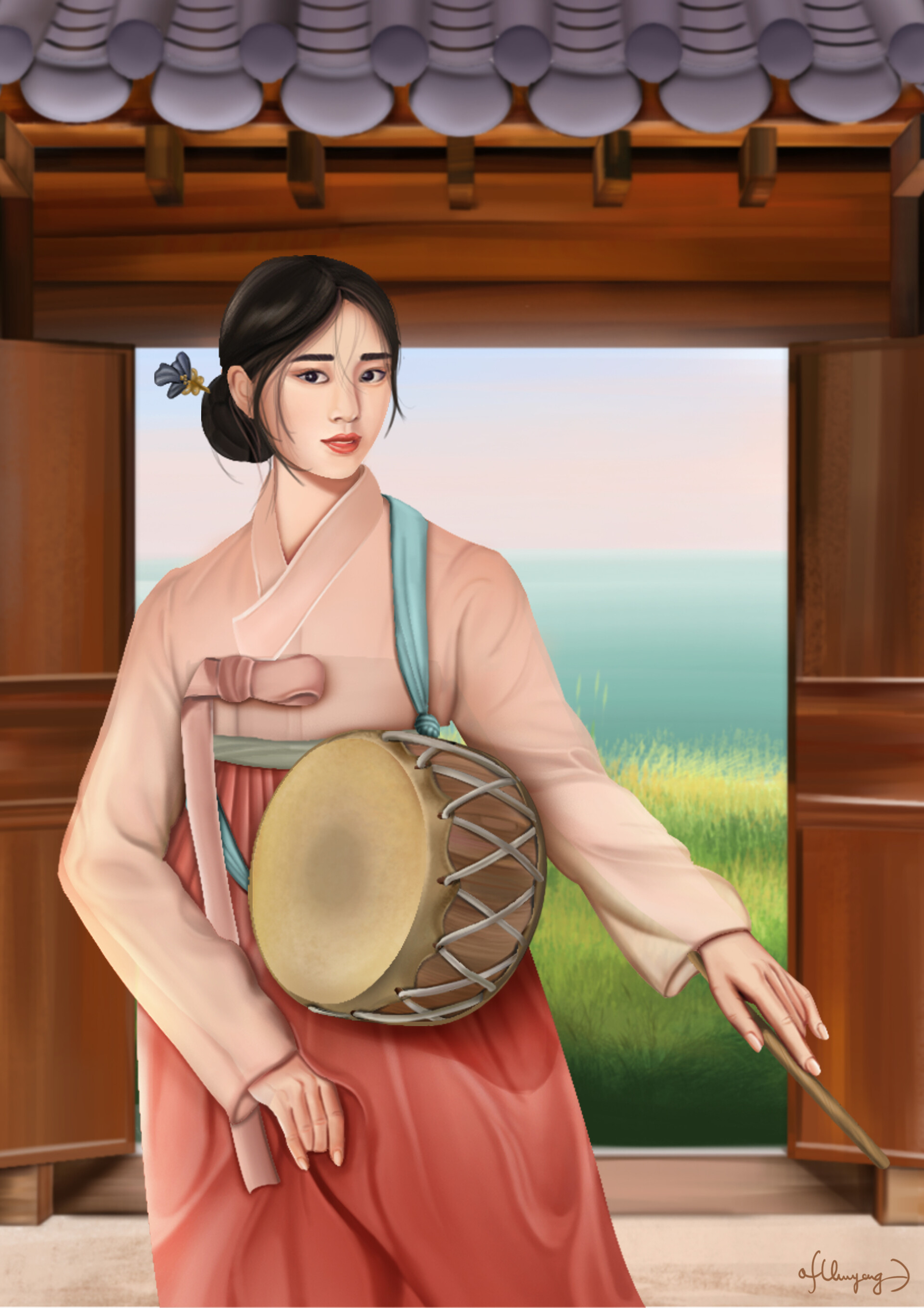 ArtStation - The Musician Girl