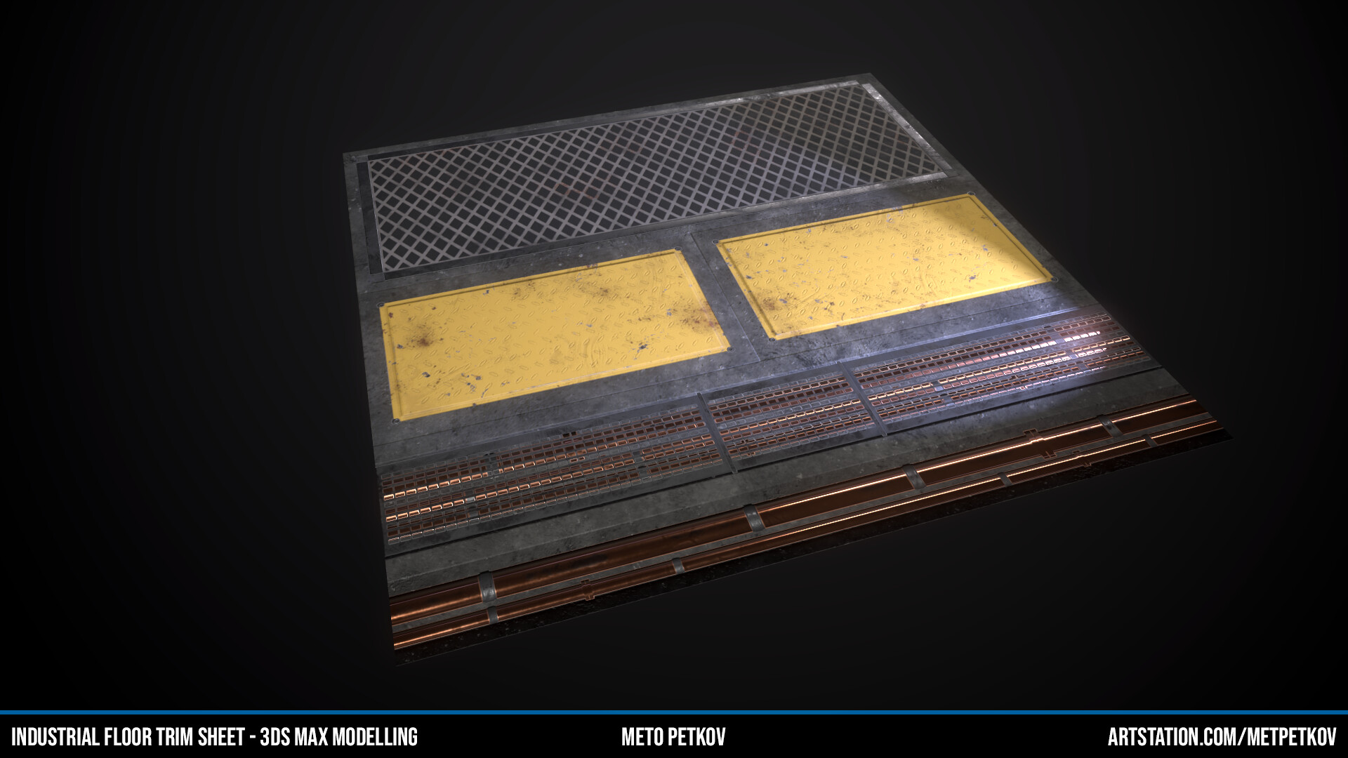 ArtStation - Industrial Floor Trim Sheet (YT Video)