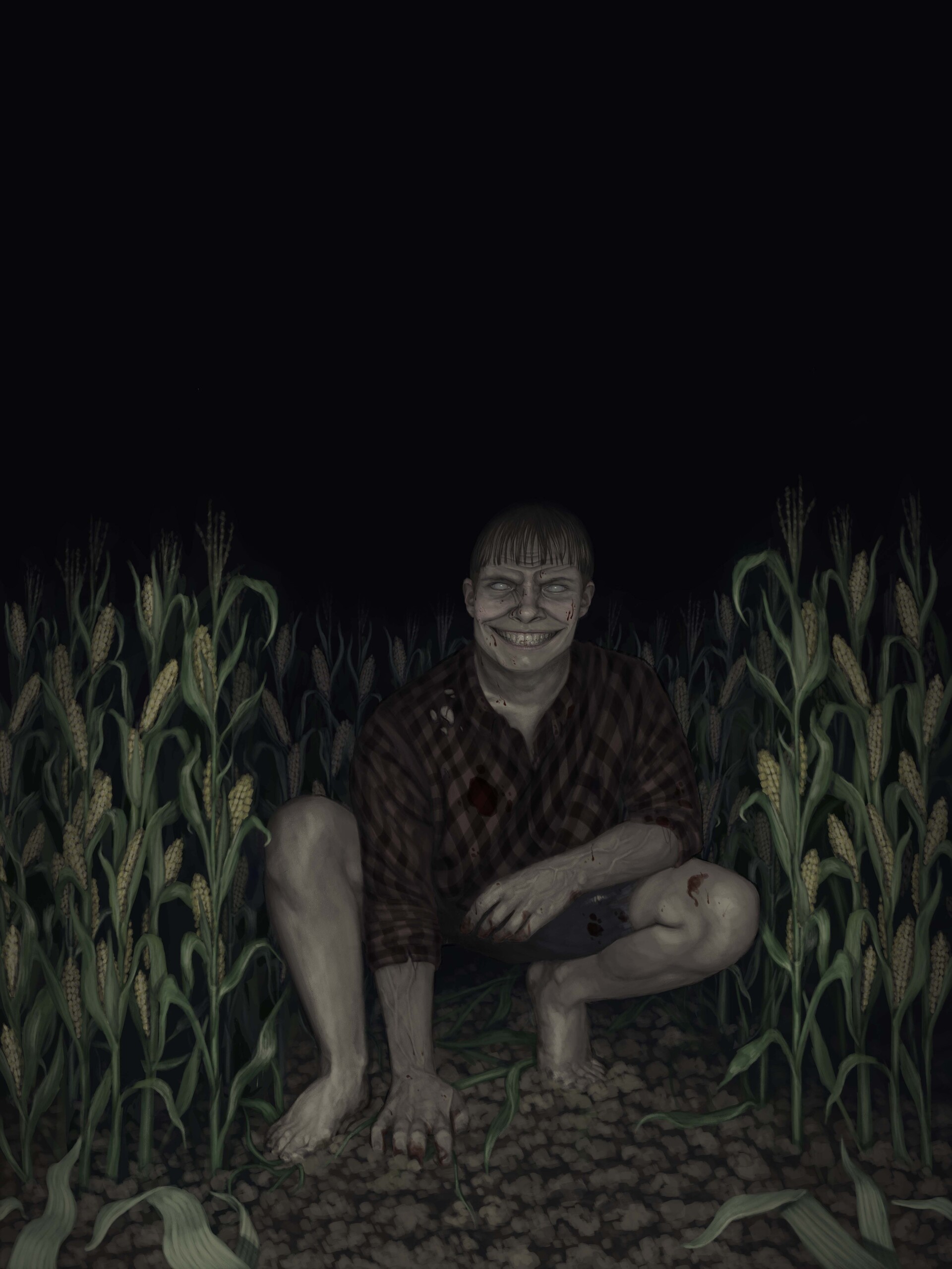 dark cornfield