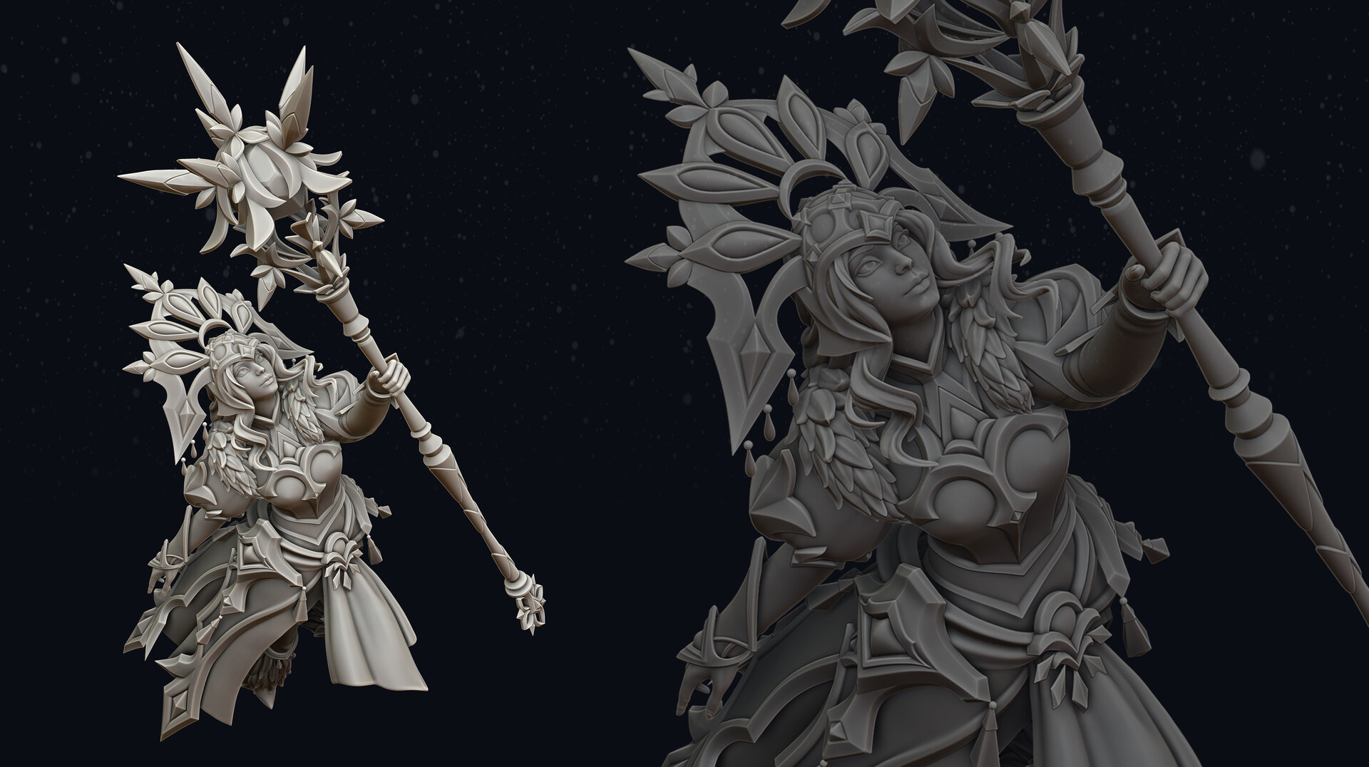 Lily Karakuly - Lady Whitewind - DOTA 2 Cosmetic Set for Crystal Maiden