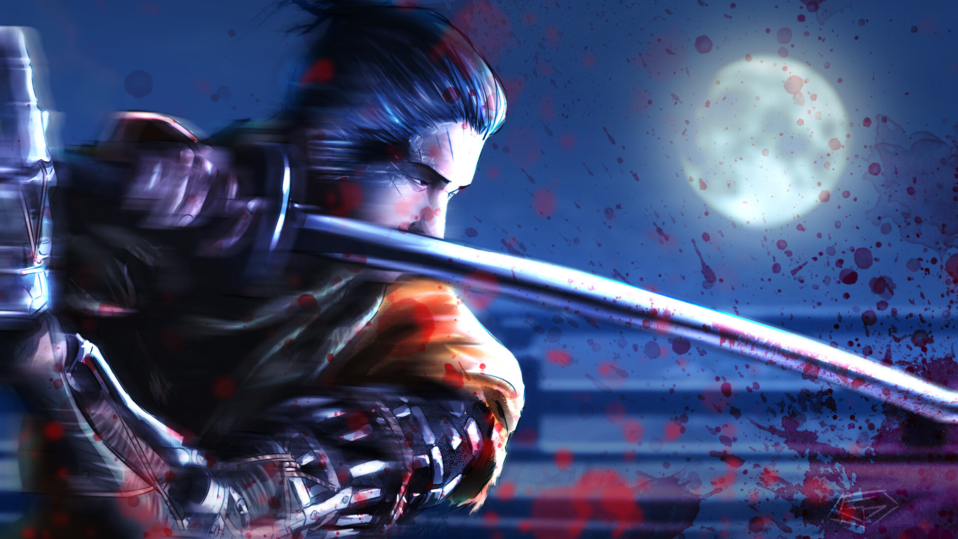 RedCarpG - Sekiro Cyberpunk fan art