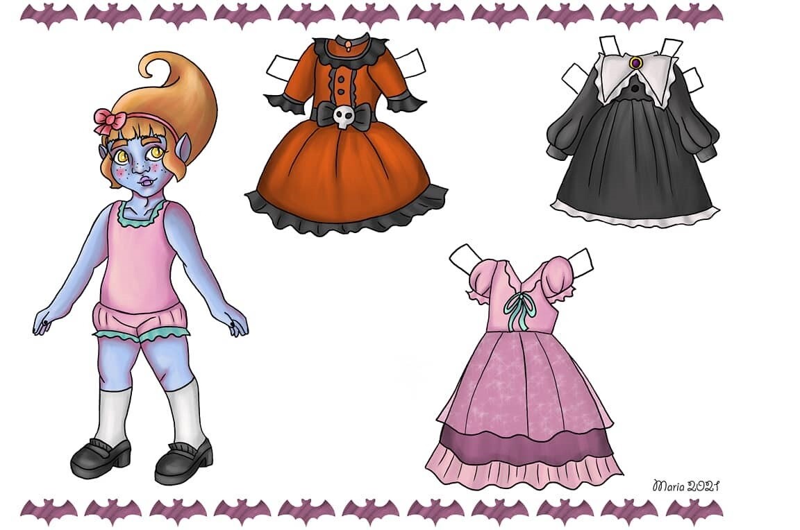 ArtStation - Papper doll vampire