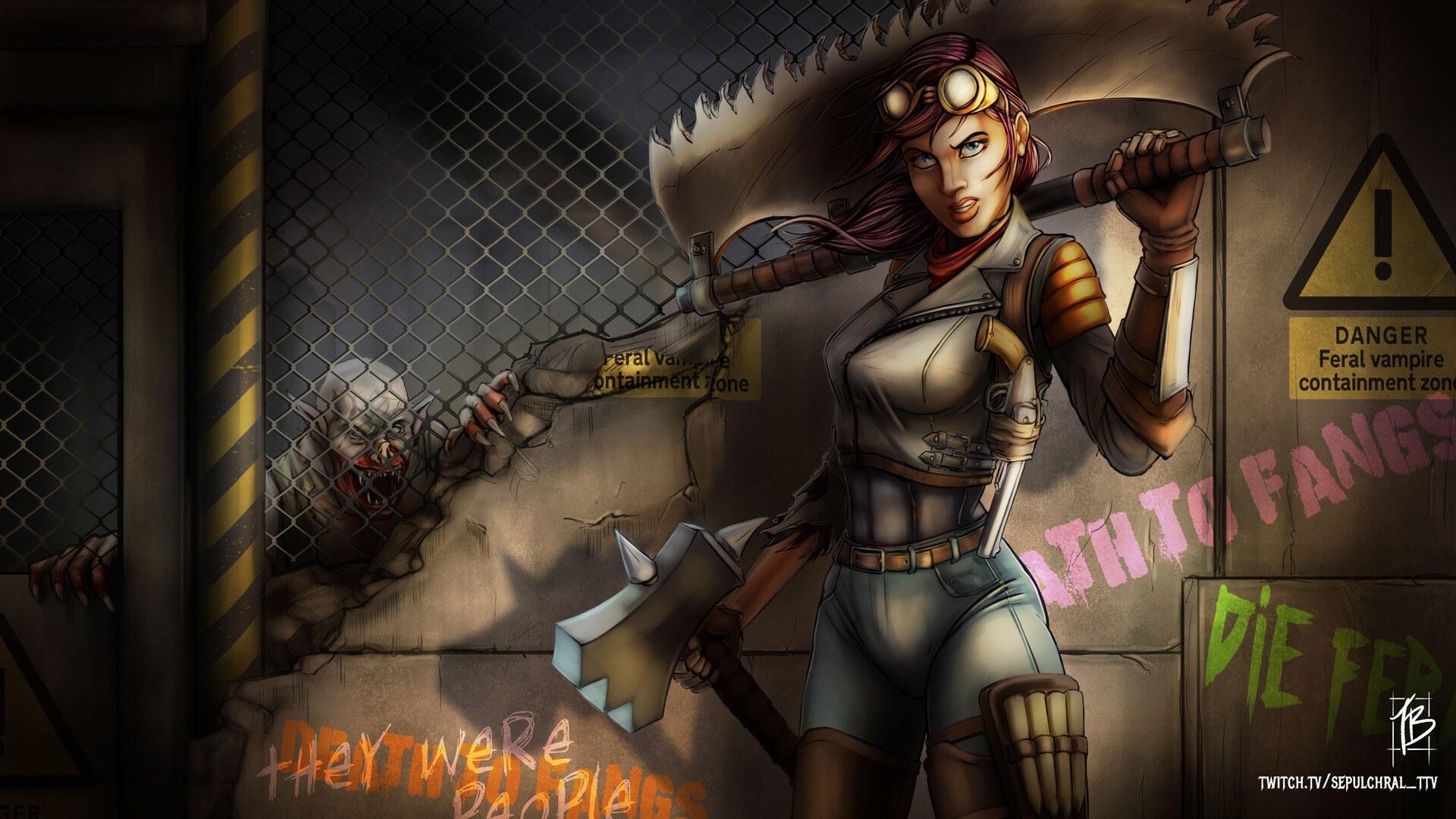 ArtStation - Bethany the renegade vampire hunter