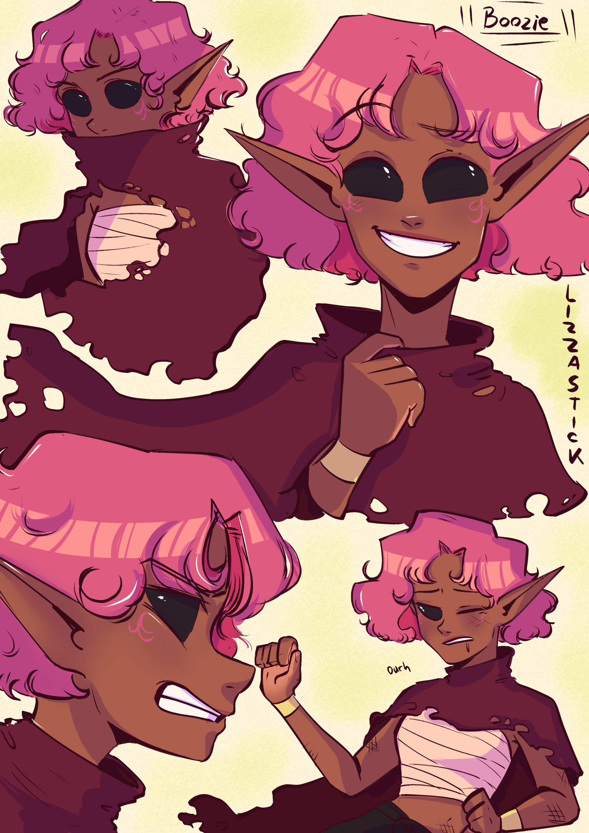 ArtStation - Character Sheet of my RPG OC