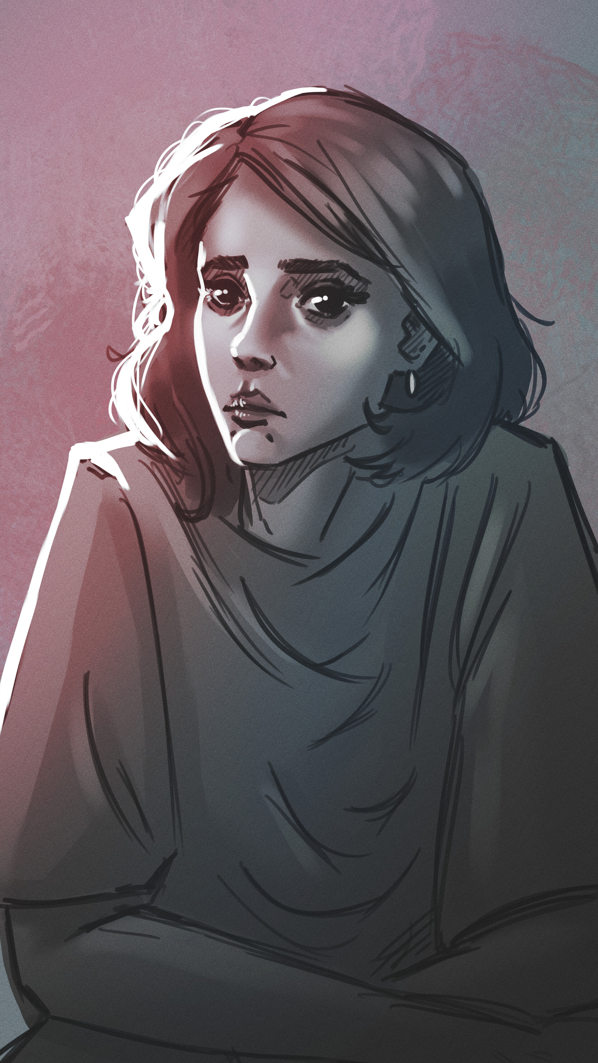 ArtStation - Sad Portrait