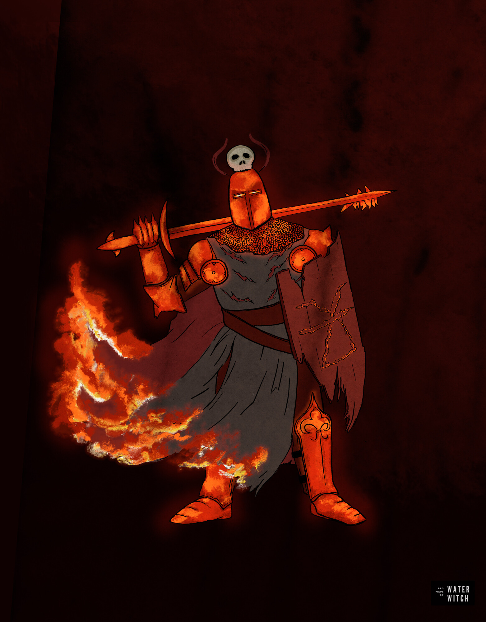 ArtStation - Corrupted Bretonnian Knight