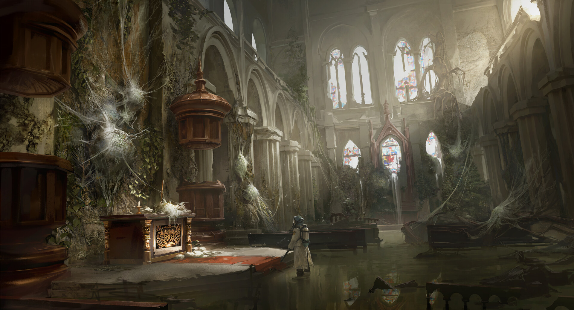 ArtStation - Cathedral swamp